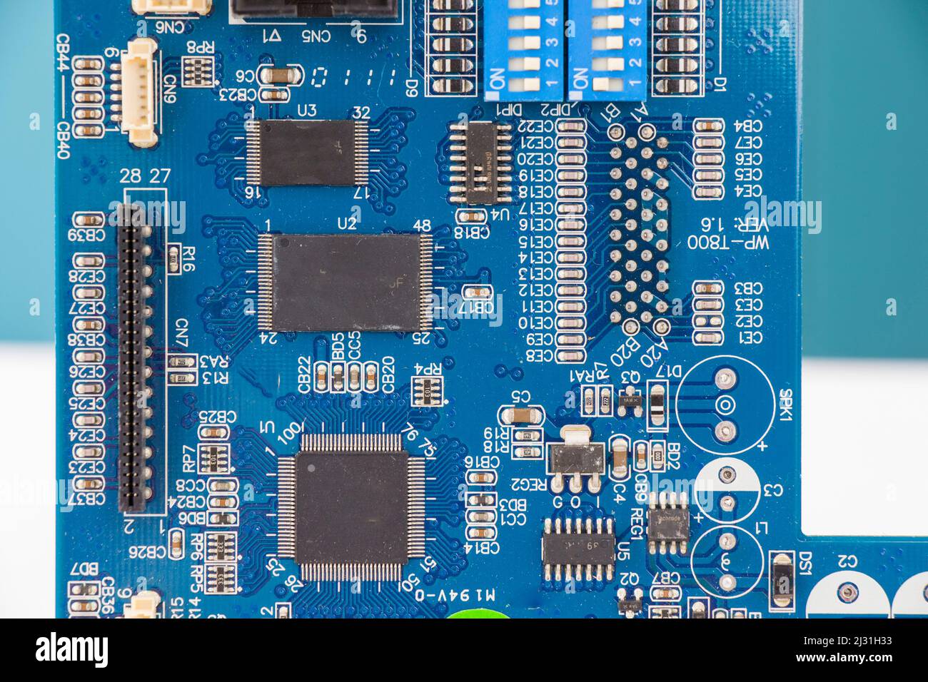 Electronic motherboard, isometric processor microchip Stock Photo - Alamy