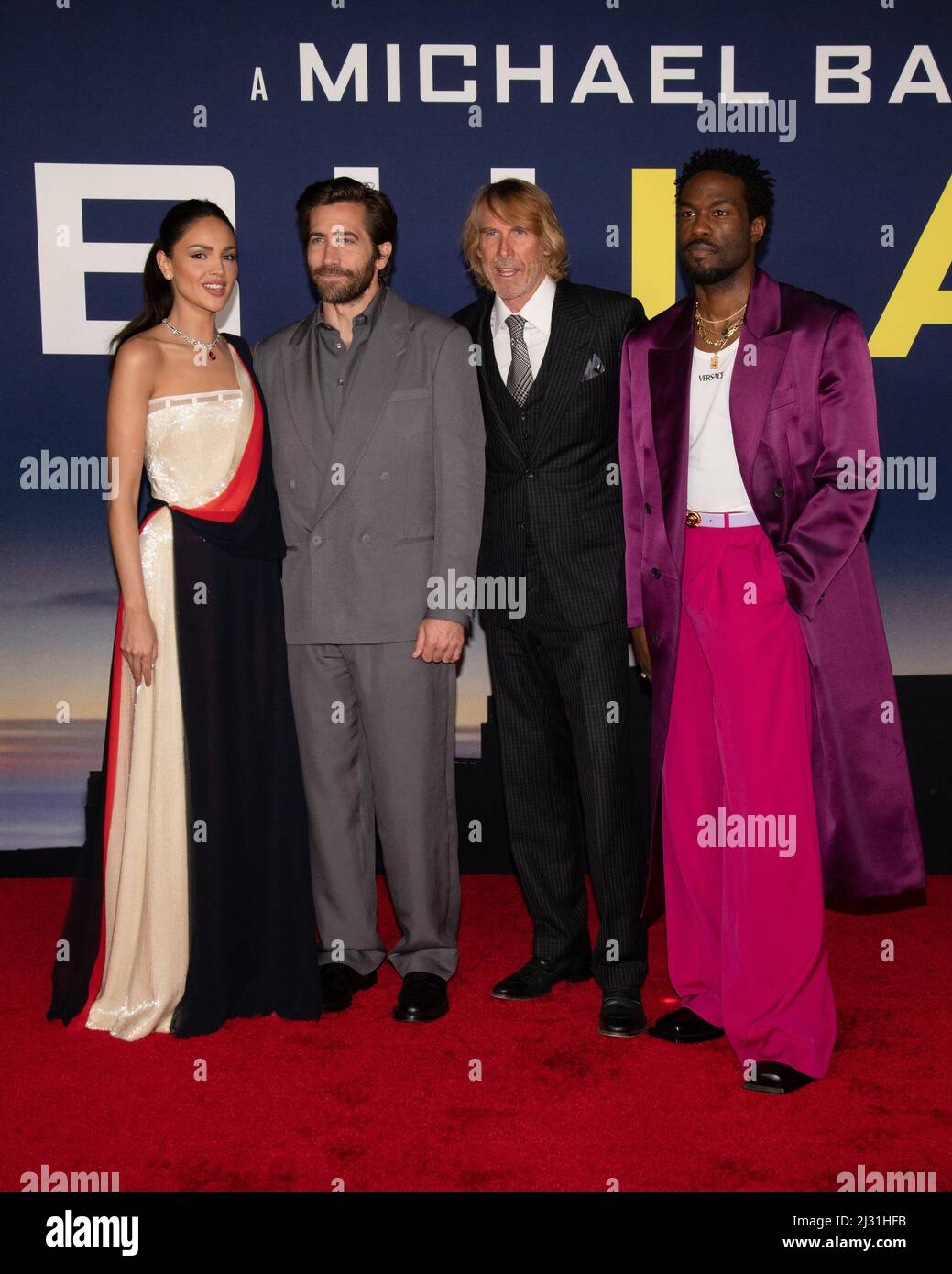 Los Angeles, California, USA. 04th Apr, 2022. (L-R) Eiza Gonzalez, Jake ...