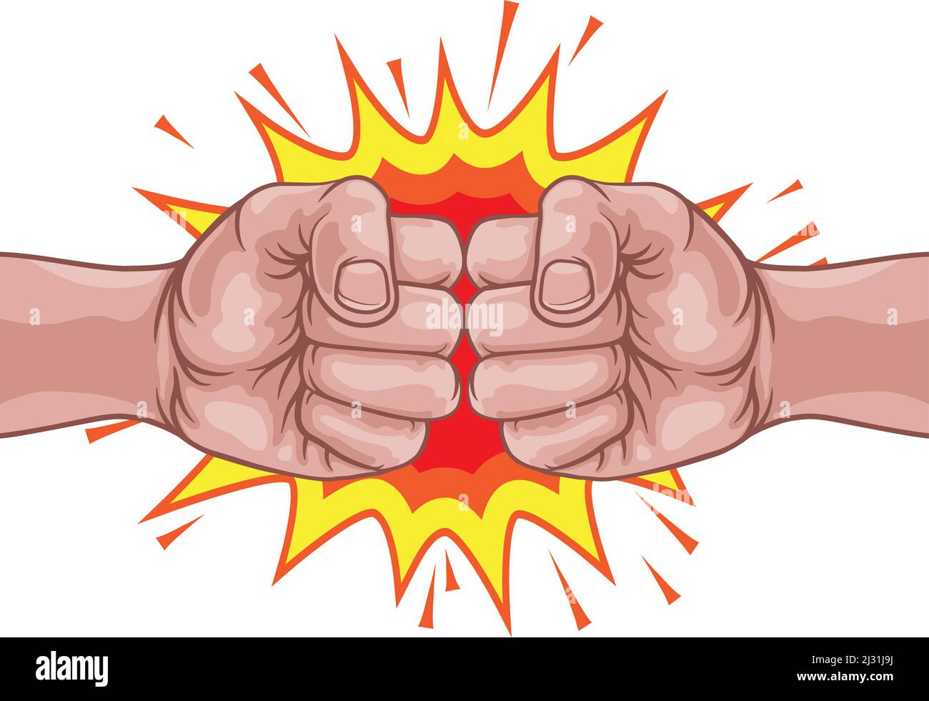 Bumping fists Stock Vector Images - Alamy