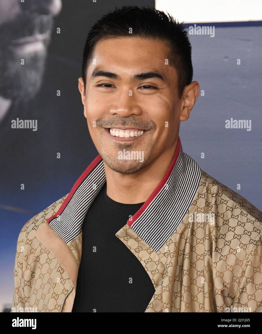 Los Angeles, USA. 04th Apr, 2022. JB Tadena arrives at the AMBULANCE ...