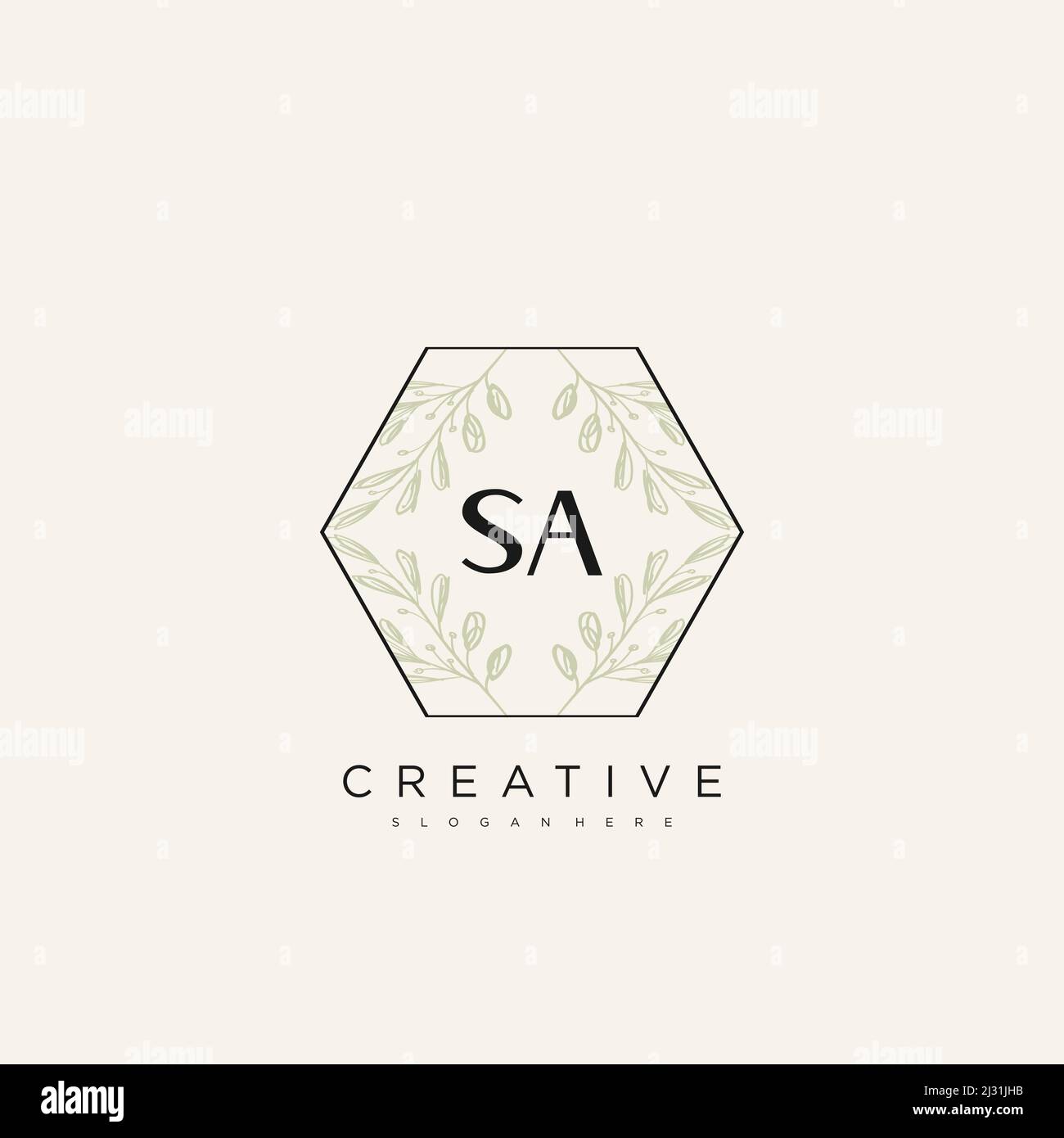 SA Initial Letter Flower Logo Template Vector premium vector Stock ...