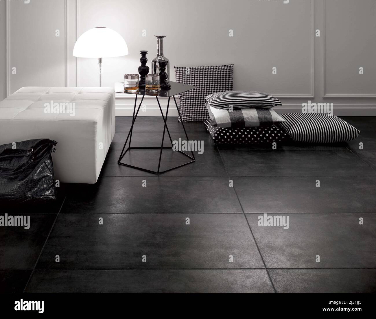 Modern interior design of room with elegant tiles, seamless, luxurious ...