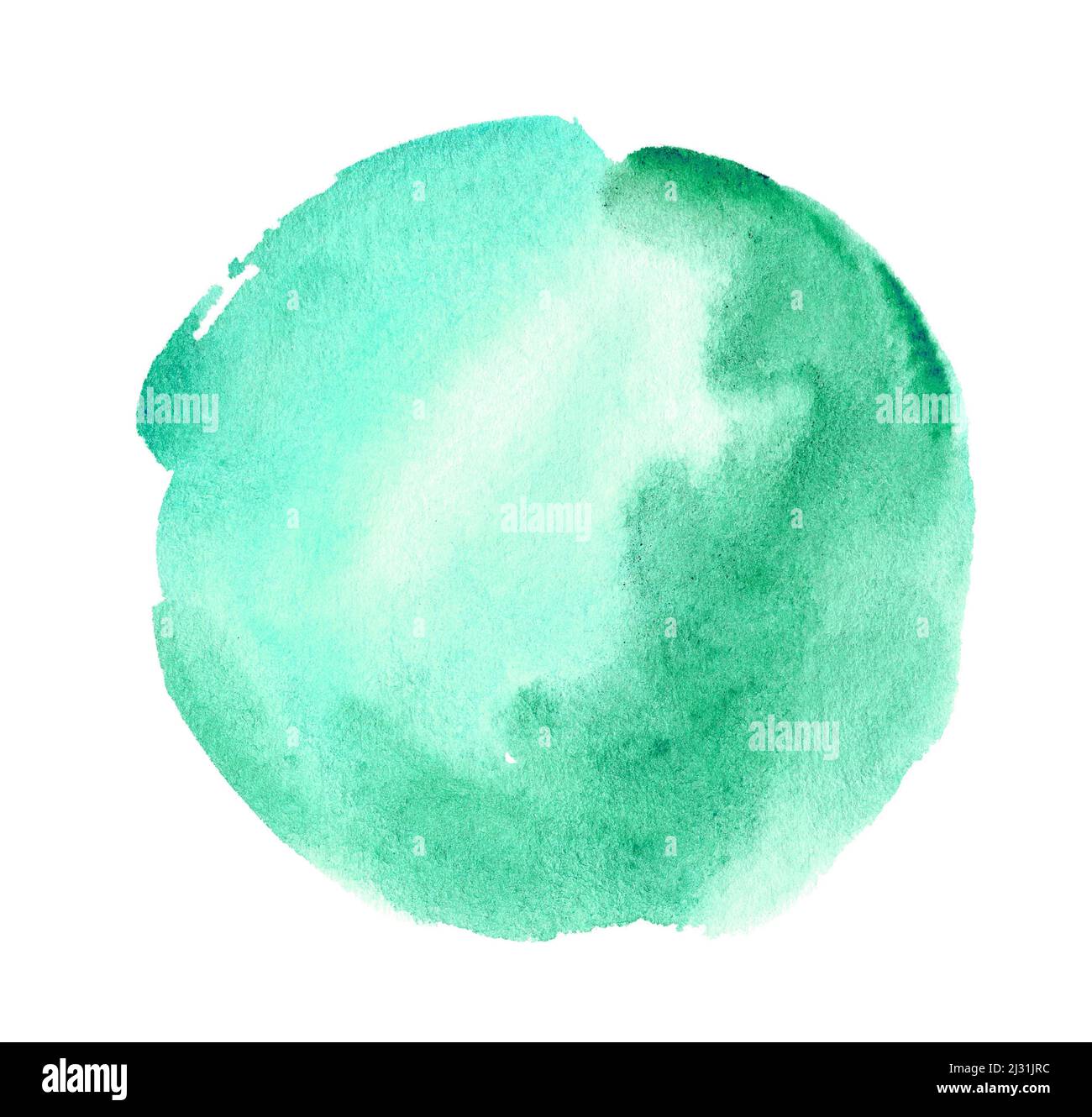 Mint green watercolor spot for logo or lettering Stock Photo - Alamy