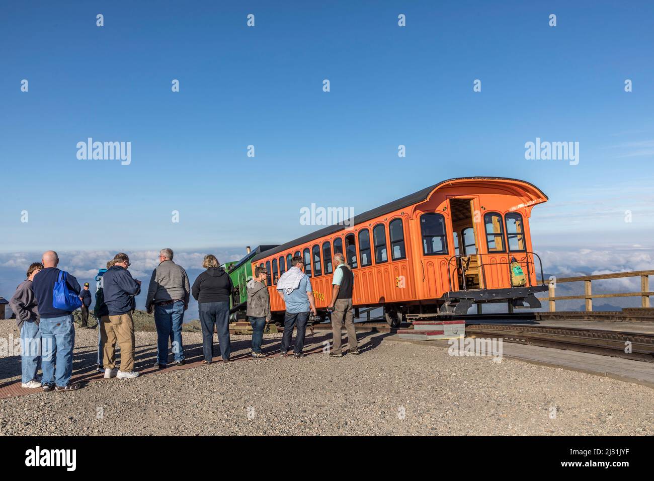 MT WASHINGTON, NH, USA - SEP 19, 2017: Mount Washington Cog Railroad at ...