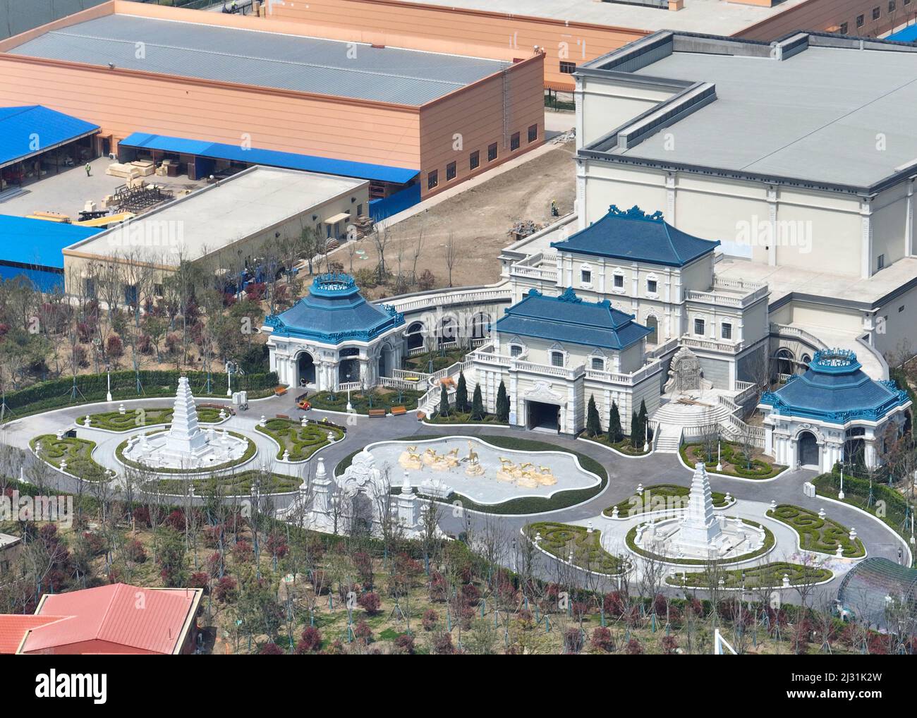 HUAI'AN, CHINA - APRIL 4, 2022 - Aerial photo taken on April 4, 2022 ...