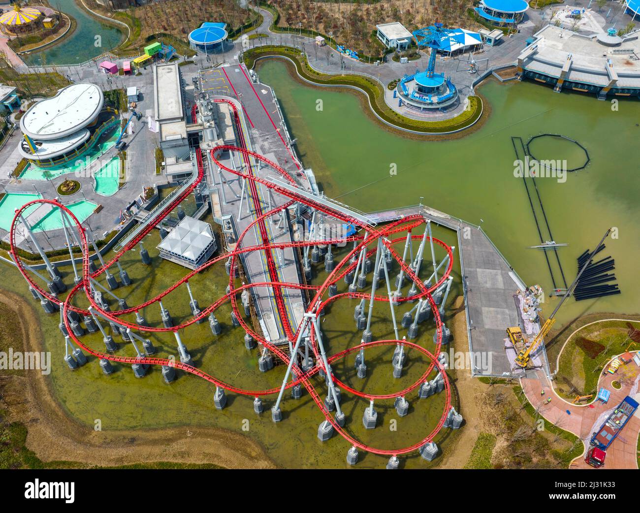 HUAI'AN, CHINA - APRIL 4, 2022 - Aerial photo taken on April 4, 2022 ...