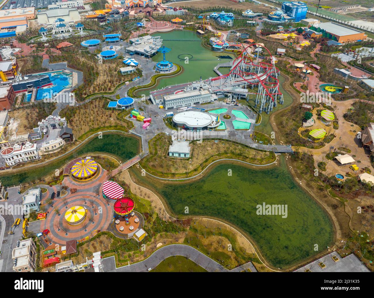 HUAI'AN, CHINA - APRIL 4, 2022 - Aerial photo taken on April 4, 2022 ...