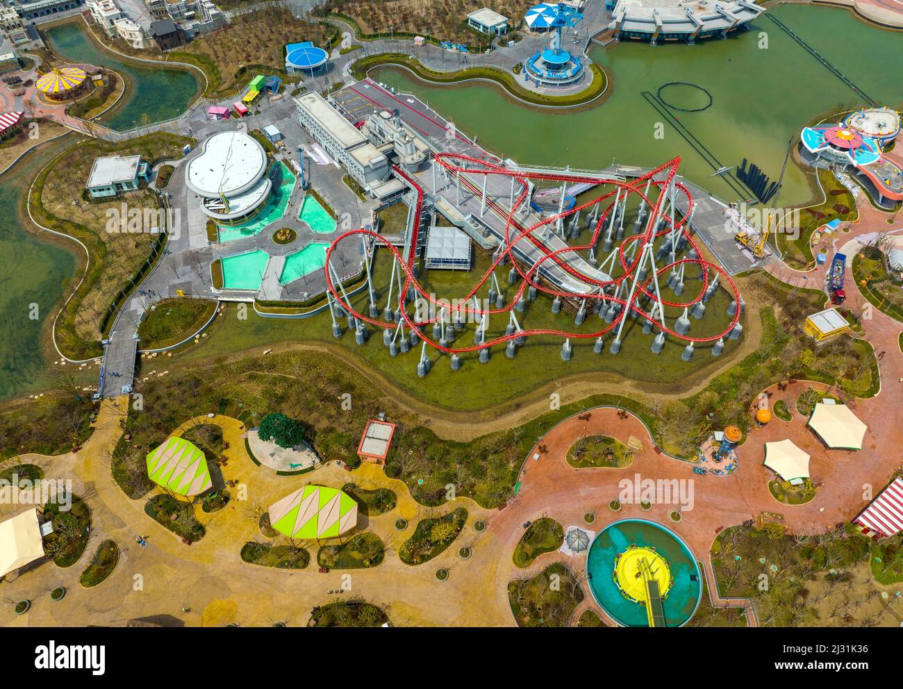 HUAI'AN, CHINA - APRIL 4, 2022 - Aerial photo taken on April 4, 2022 ...