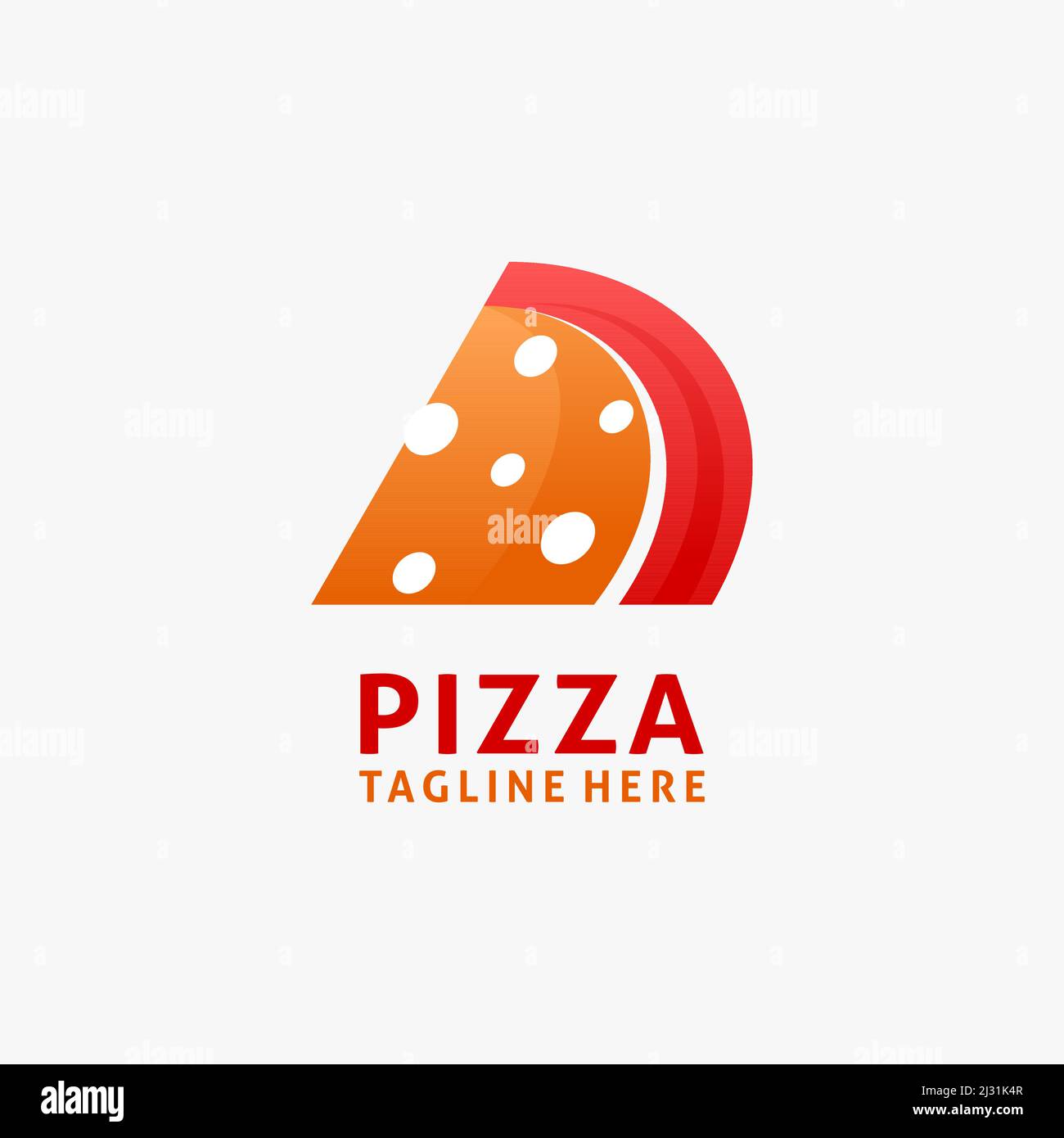 Triangle pizza slices logo design Stock Vector Image & Art - Alamy