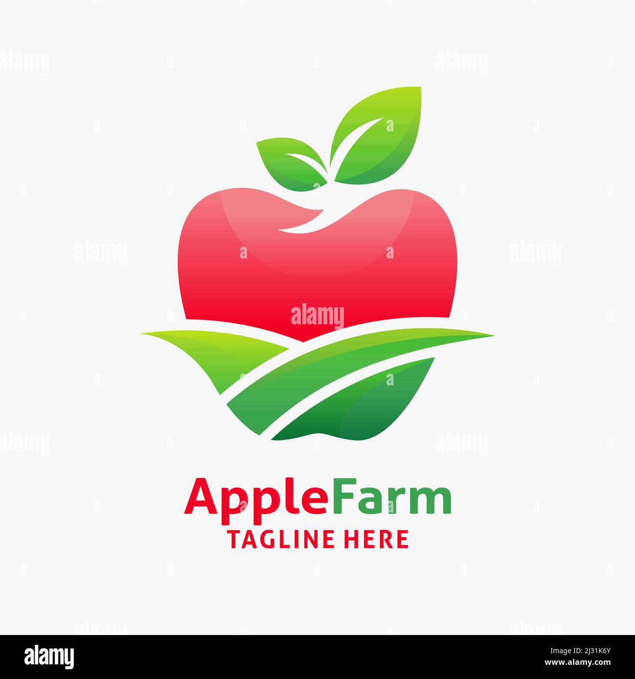 Apple fruit farm logo design Stock Vector Image & Art - Alamy