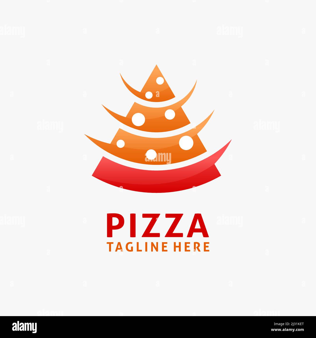 Triangle pizza slices logo design Stock Vector Image & Art - Alamy