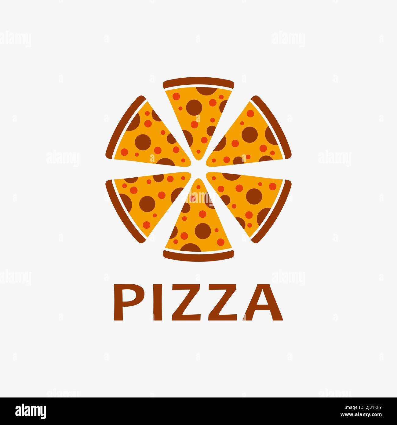 Pizza slices logo design Stock Vector Image & Art - Alamy