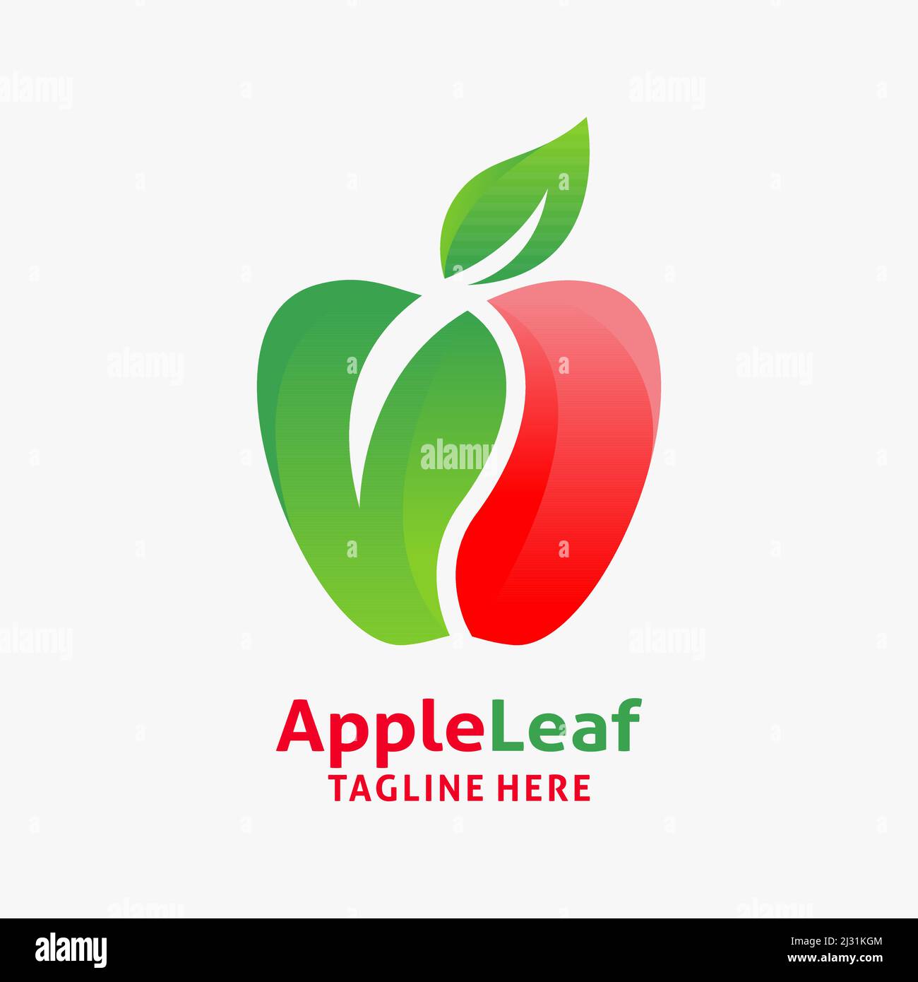 Organic apple fruit logo design Stock Vector Image & Art - Alamy
