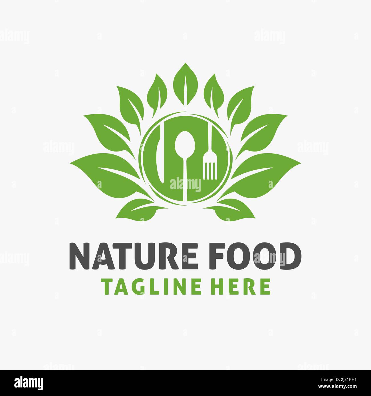 Organic food logo design Stock Vector Image & Art - Alamy