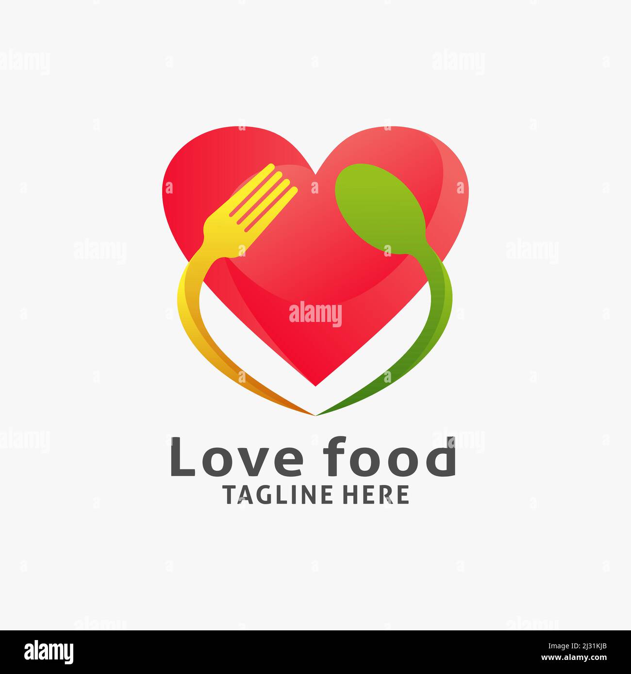 Love food logo design Stock Vector Image & Art - Alamy Love food logo design Stock Vector Image & Art - Alamy