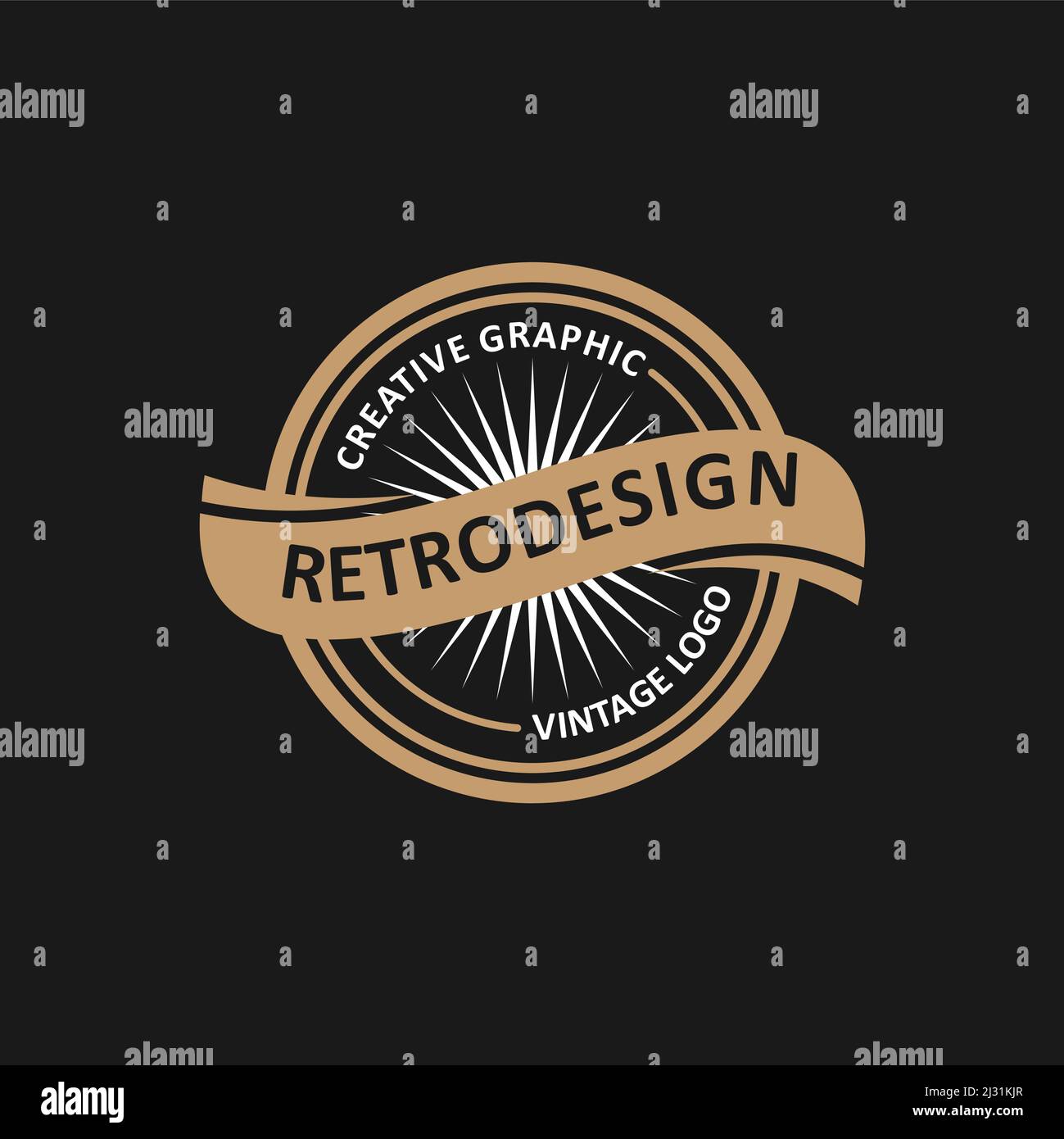 Circle retro vintage logo design Stock Vector Image & Art - Alamy