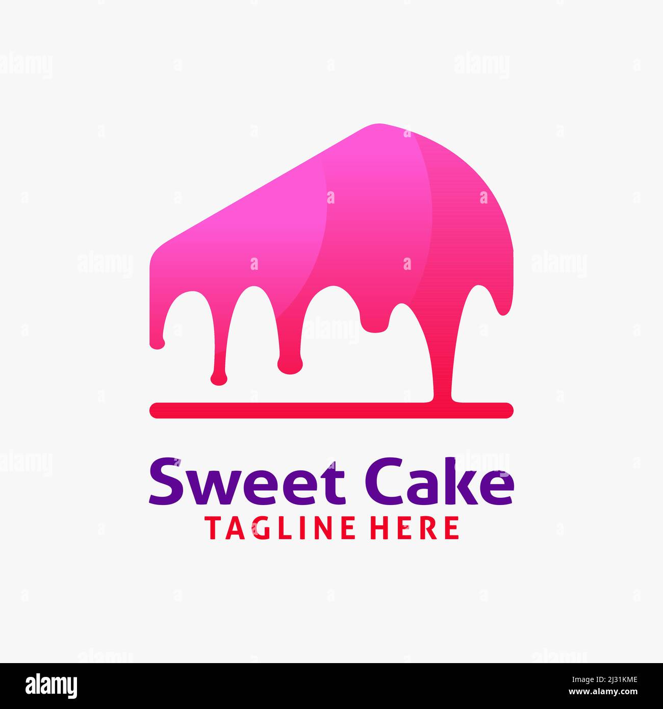 Sweet cake logo design Stock Vector Image & Art - Alamy