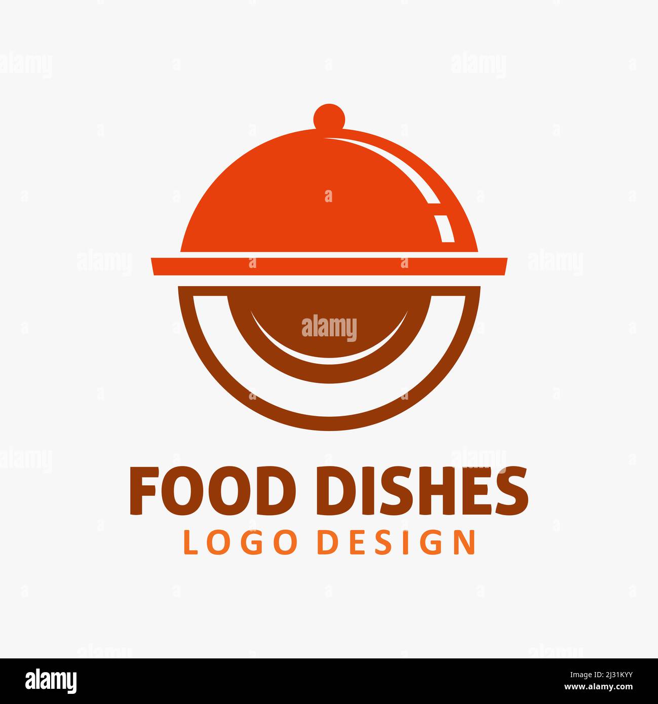 Dish food logo design Stock Vector Image & Art - Alamy