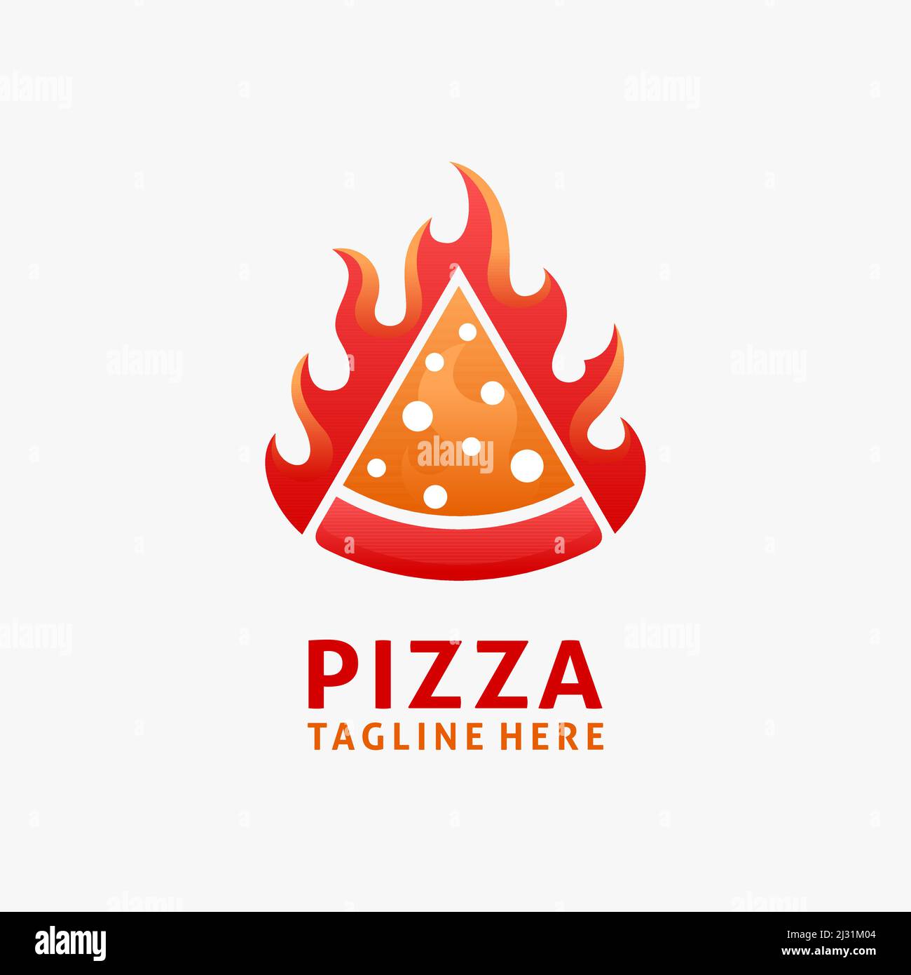 Hot pizza slices logo design Stock Vector Image & Art - Alamy