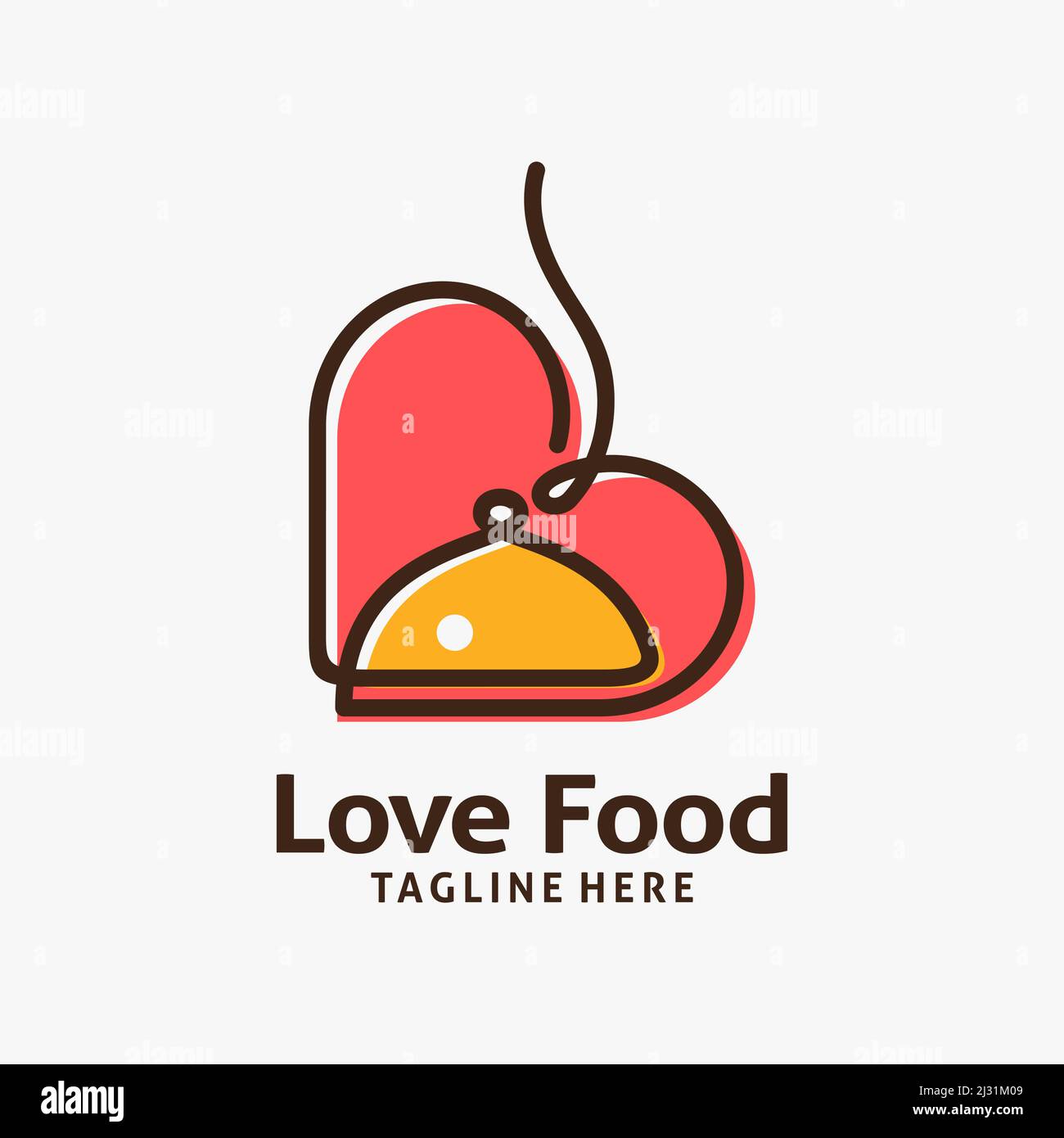 Love food logo design Stock Vector Image & Art - Alamy Love food logo design Stock Vector Image & Art - Alamy