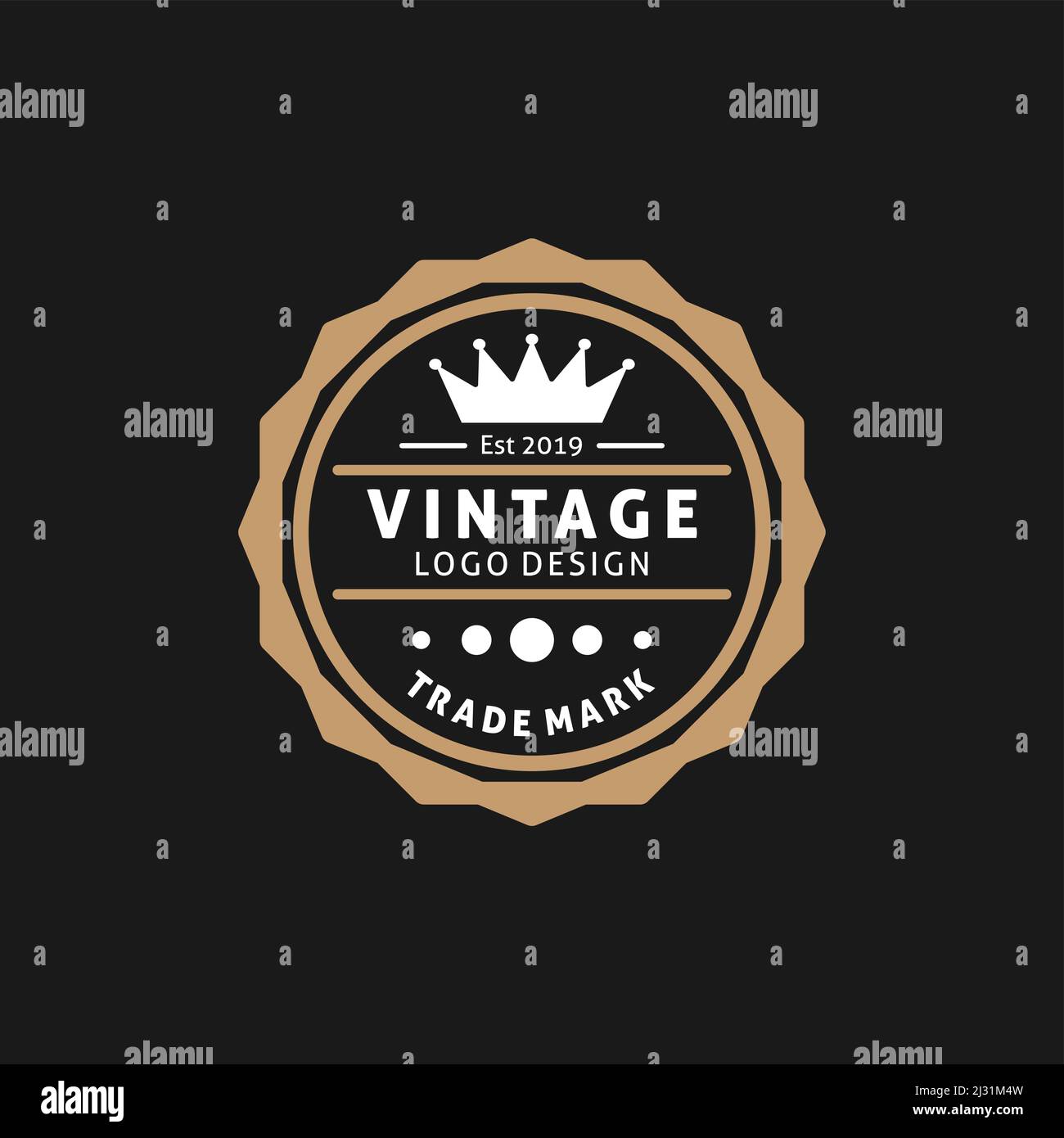Circle retro vintage logo design Stock Vector Image & Art - Alamy