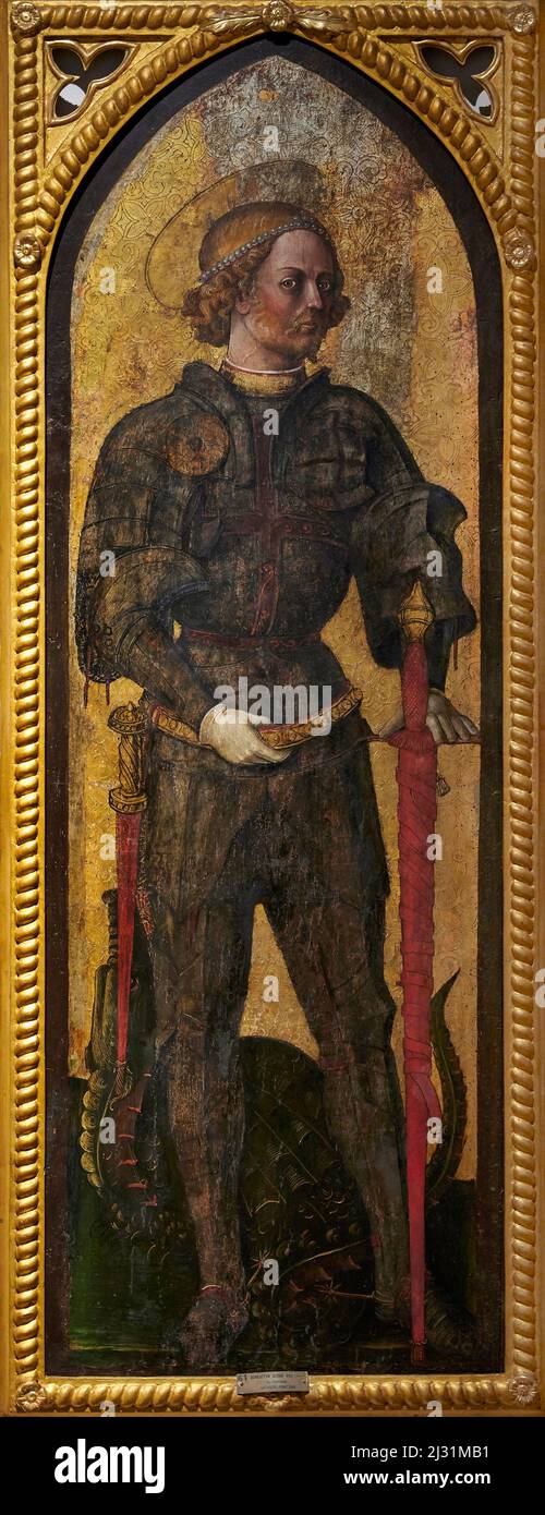 St.George - oil on wood - Bonifacio Bembo - 15th century - Cremona ...