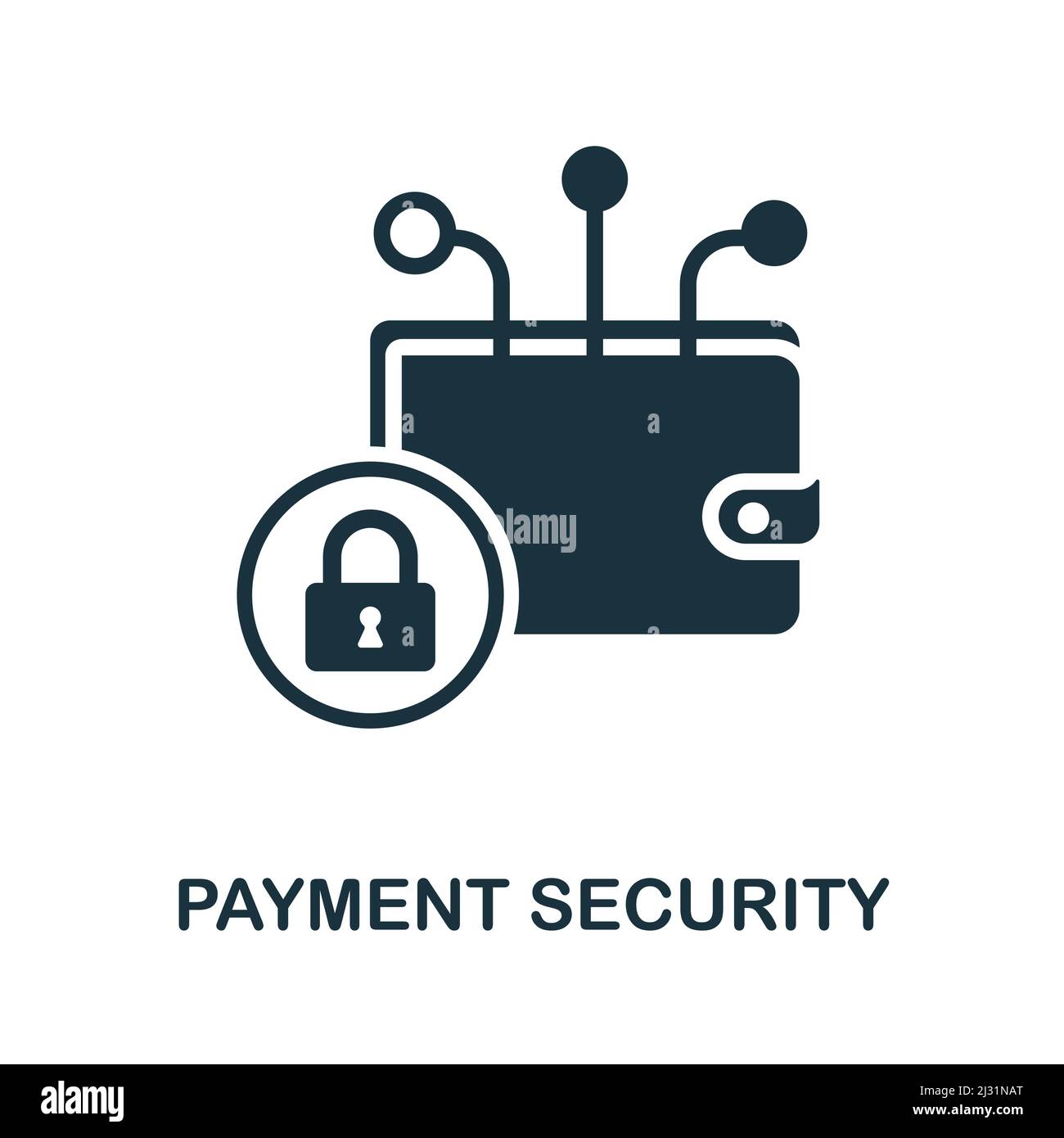 Payment Security flat icon. Colored element sign from finance ...