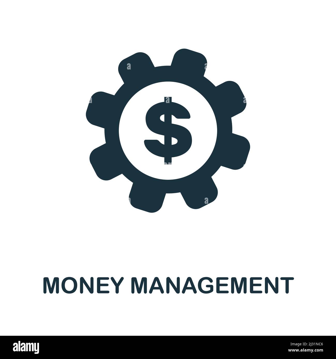 Money Management flat icon. Colored element sign from finance ...