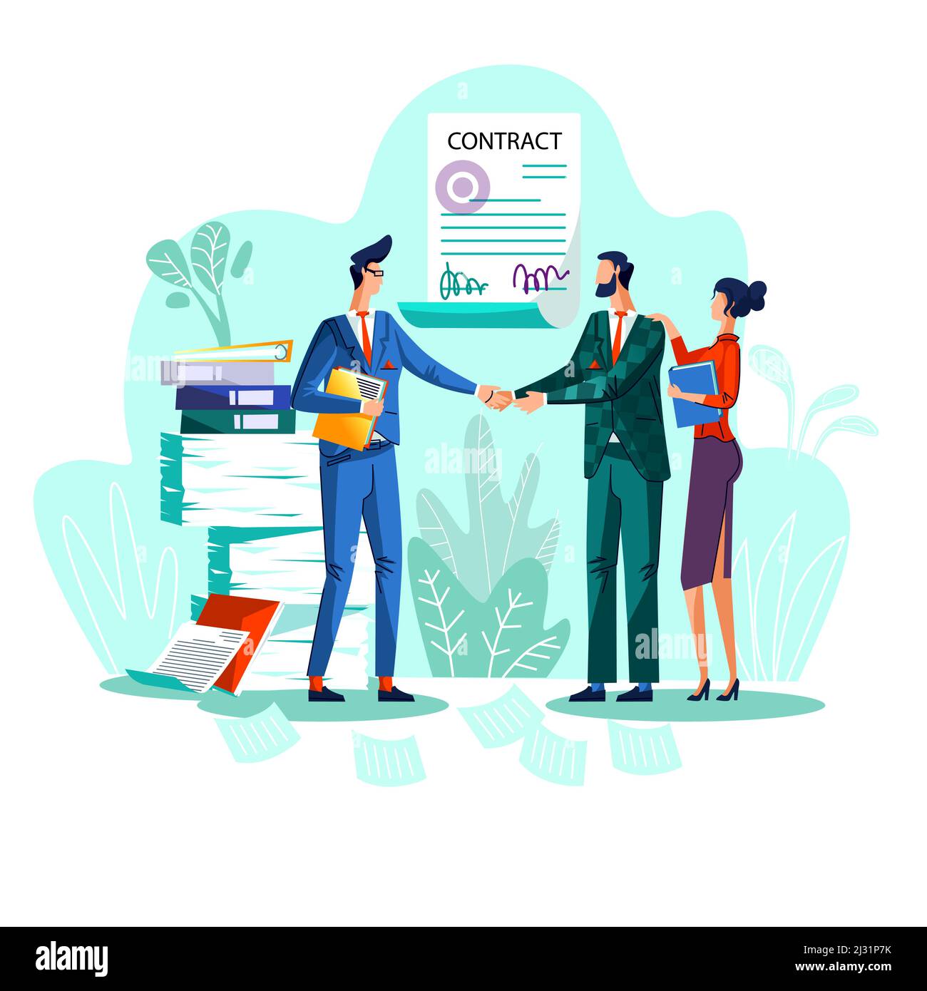 Hand shake seal Stock Vector Images - Alamy