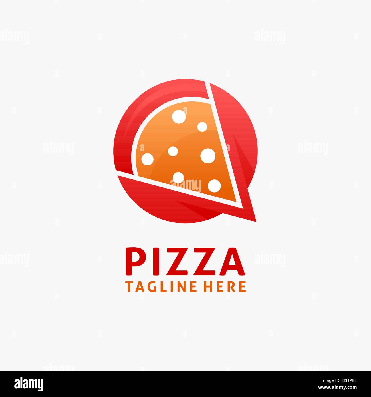 Chat pizza logo design inspiration Stock Vector Image & Art - Alamy