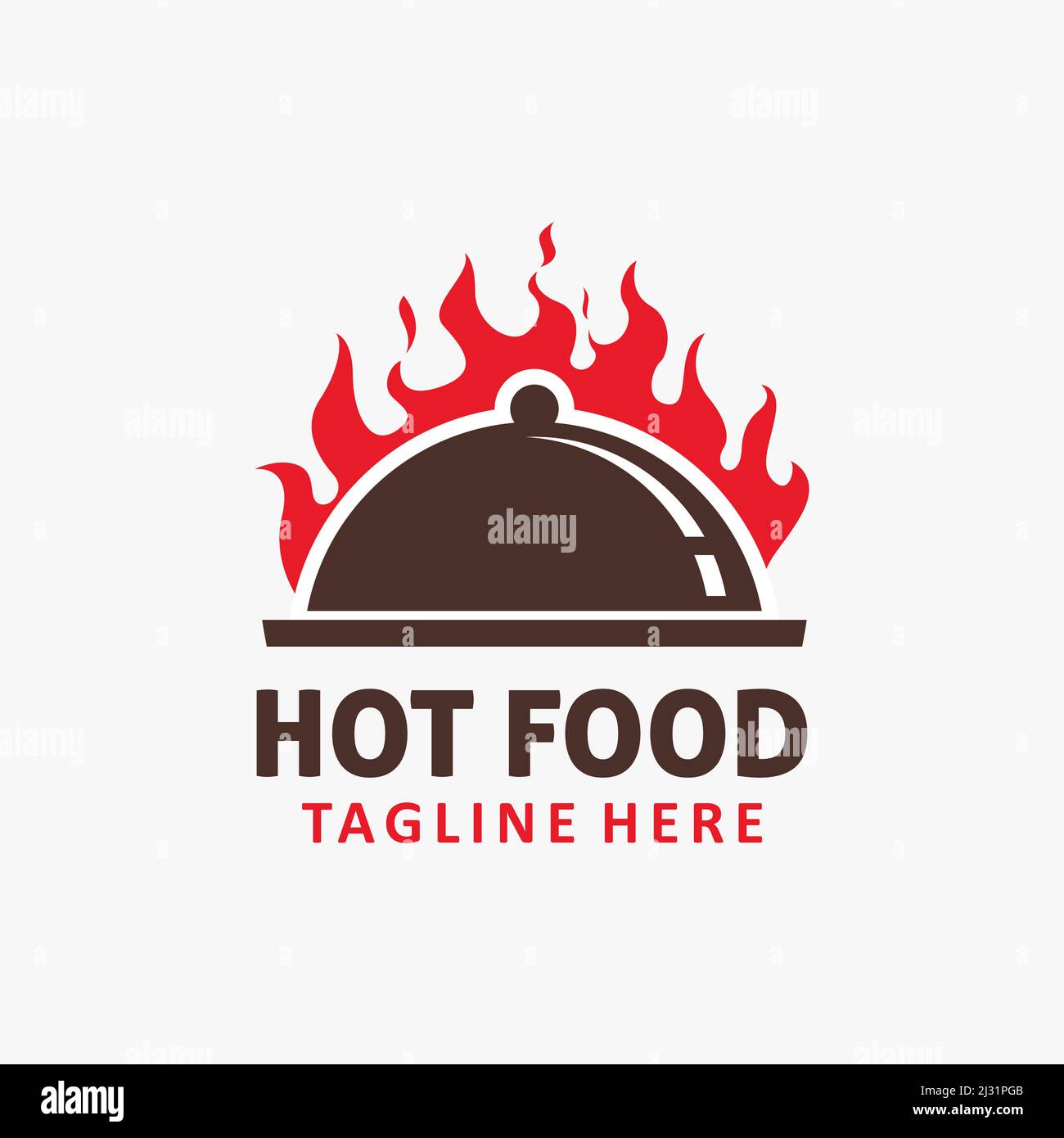 Hot food logo design Stock Vector Image & Art - Alamy