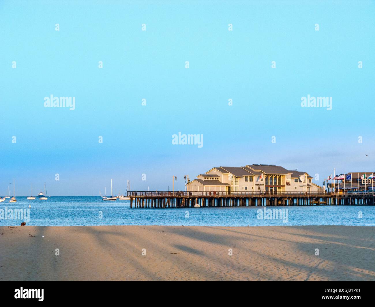 Santa Barbara, USA - July 28, 2008: scenic pier in Santa Barbara in ...