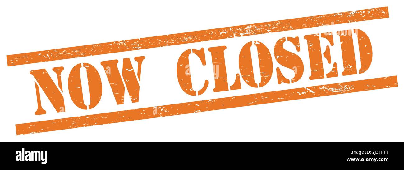 Now closed stamp hi-res stock photography and images - Alamy