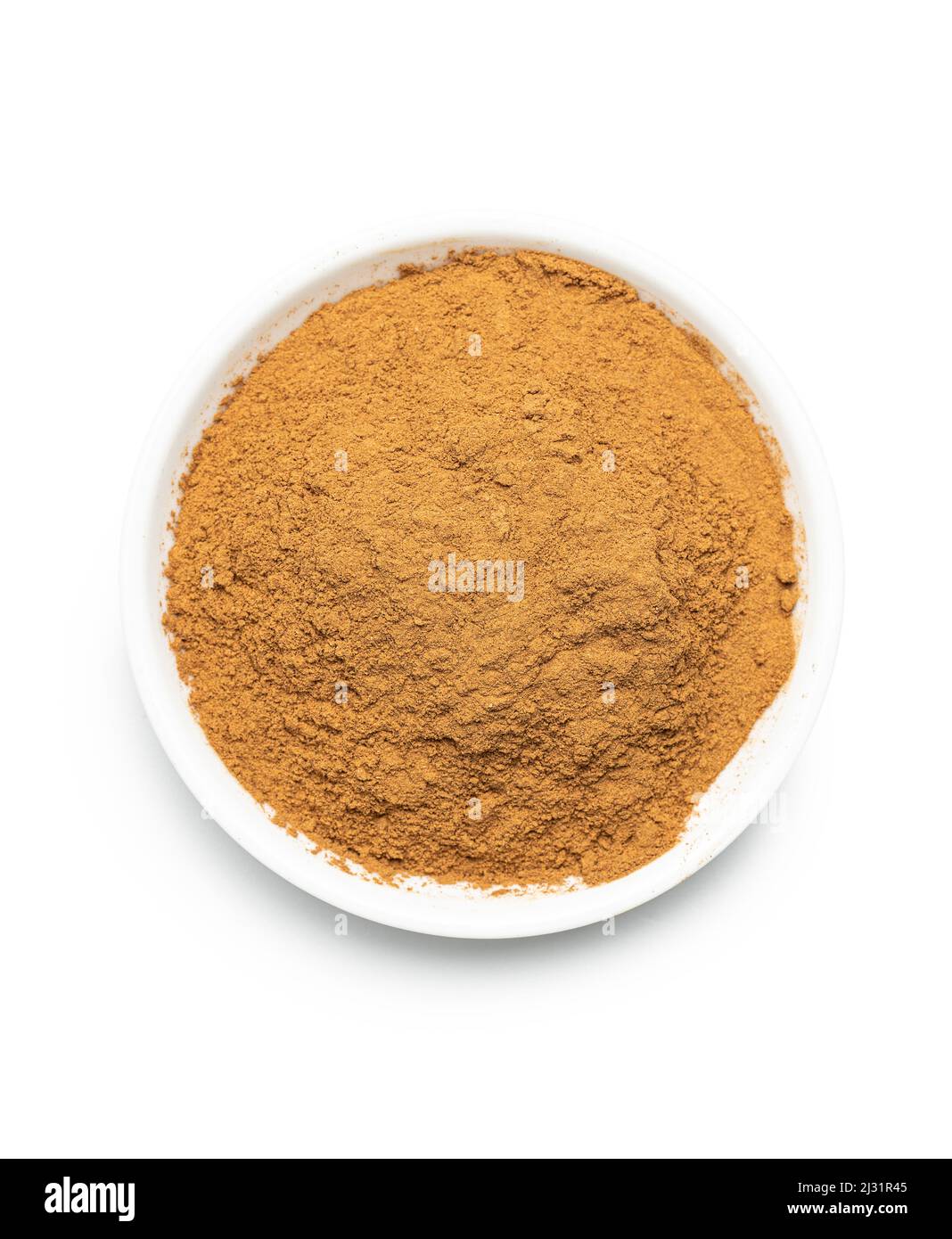 Cinnamon powder isolated on a white background. Cinnamon spice Stock ...
