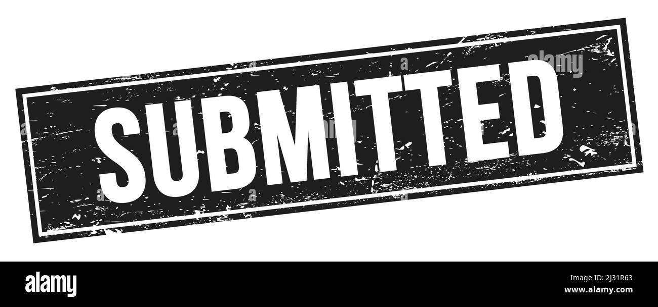 Submitted stamp Black and White Stock Photos & Images - Alamy