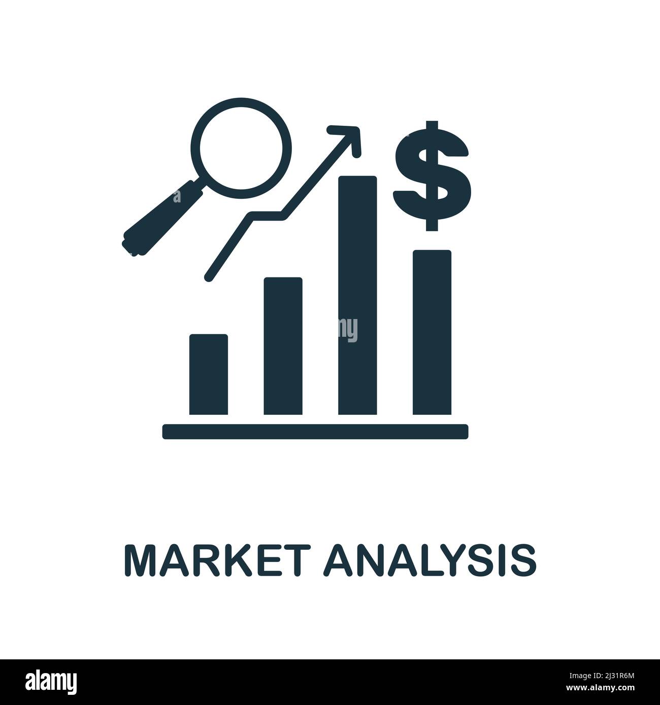 Market Analysis flat icon. Colored element sign from finance management ... Market Analysis flat icon. Colored element sign from finance management ...