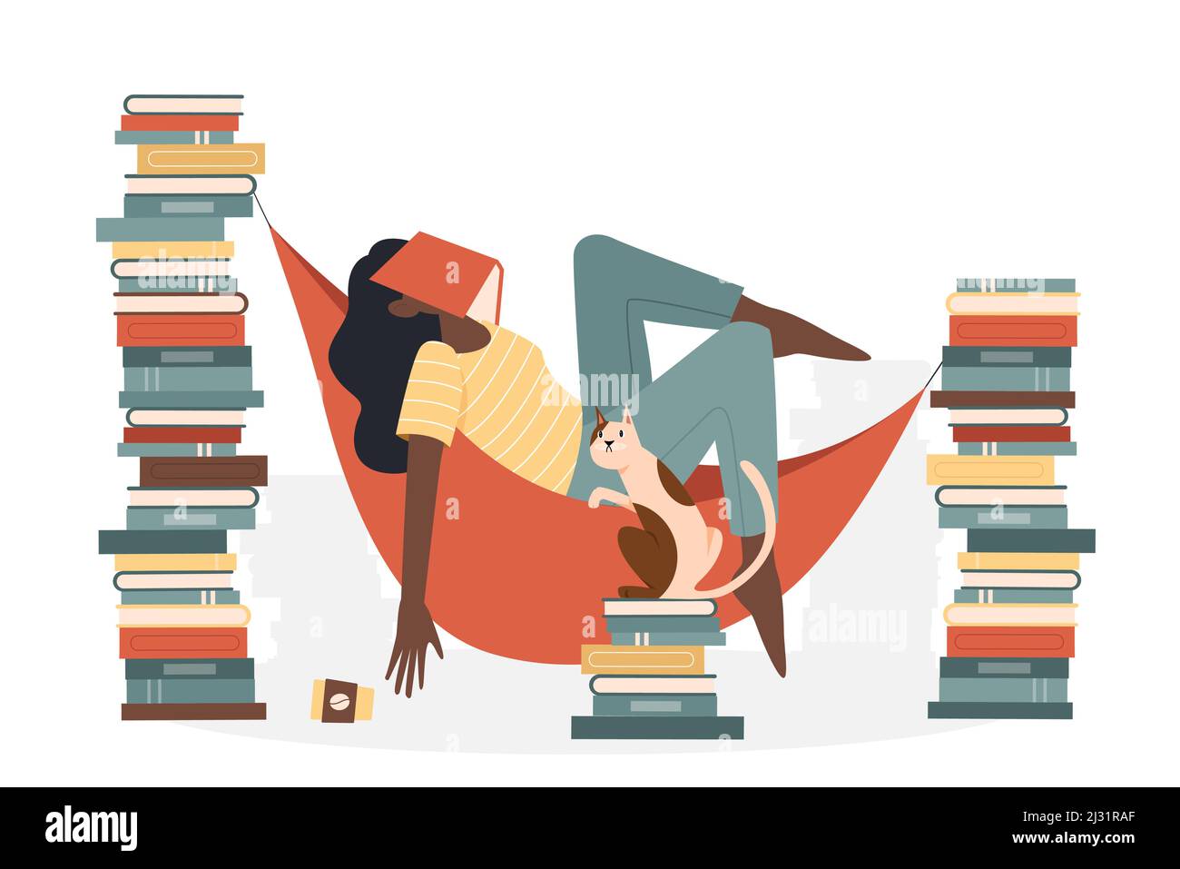 Student fell asleep through stack of books. Tired young pupil sleeping ...