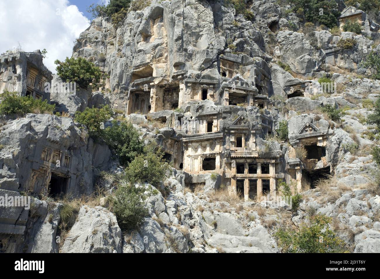 Antiqe rock tombs of Myra, Demre, Anatolia, ancient Lycia Region ...