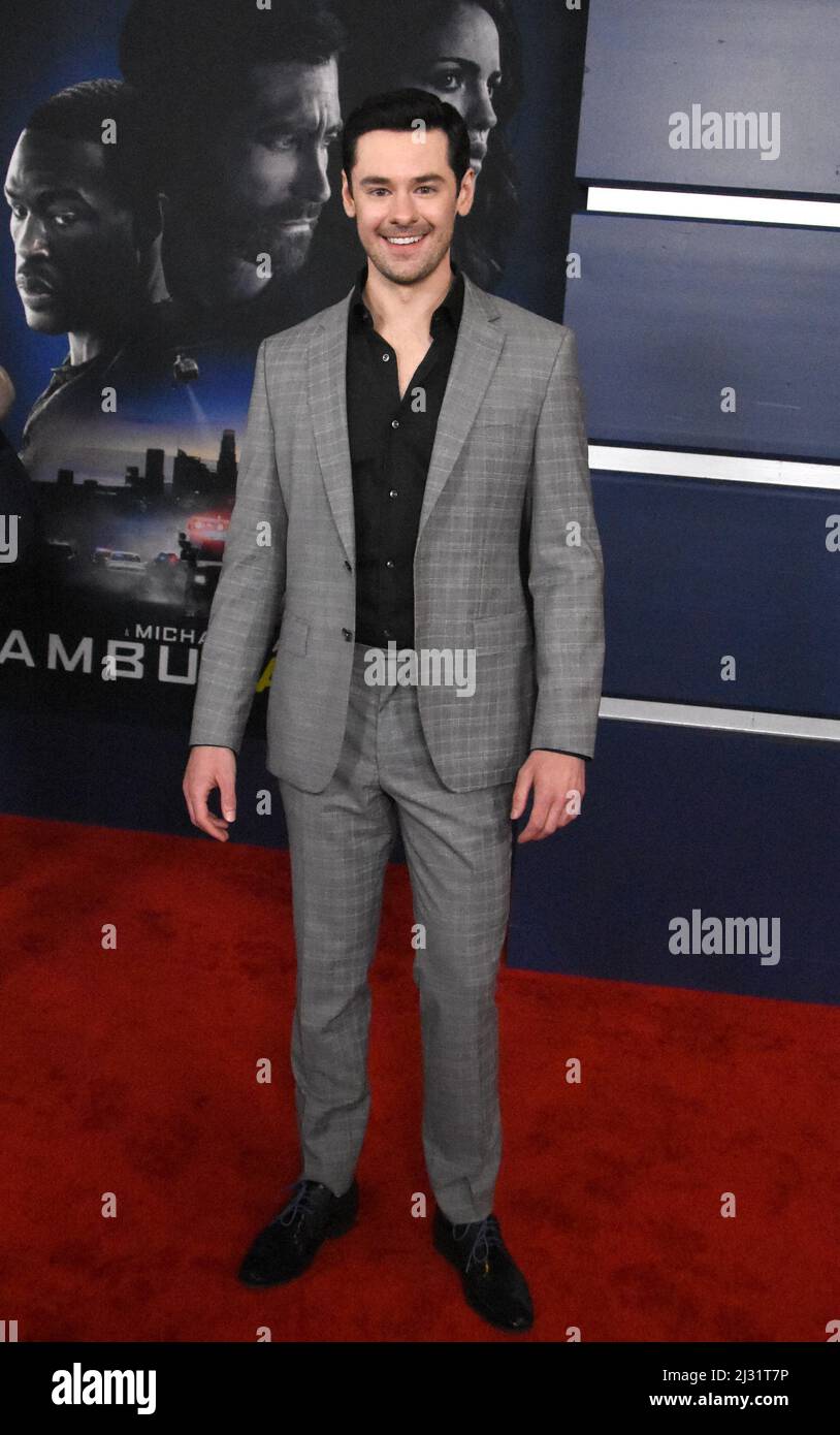 Los Angeles, California, USA 4th April 2022 Actor Brendan Robinson ...