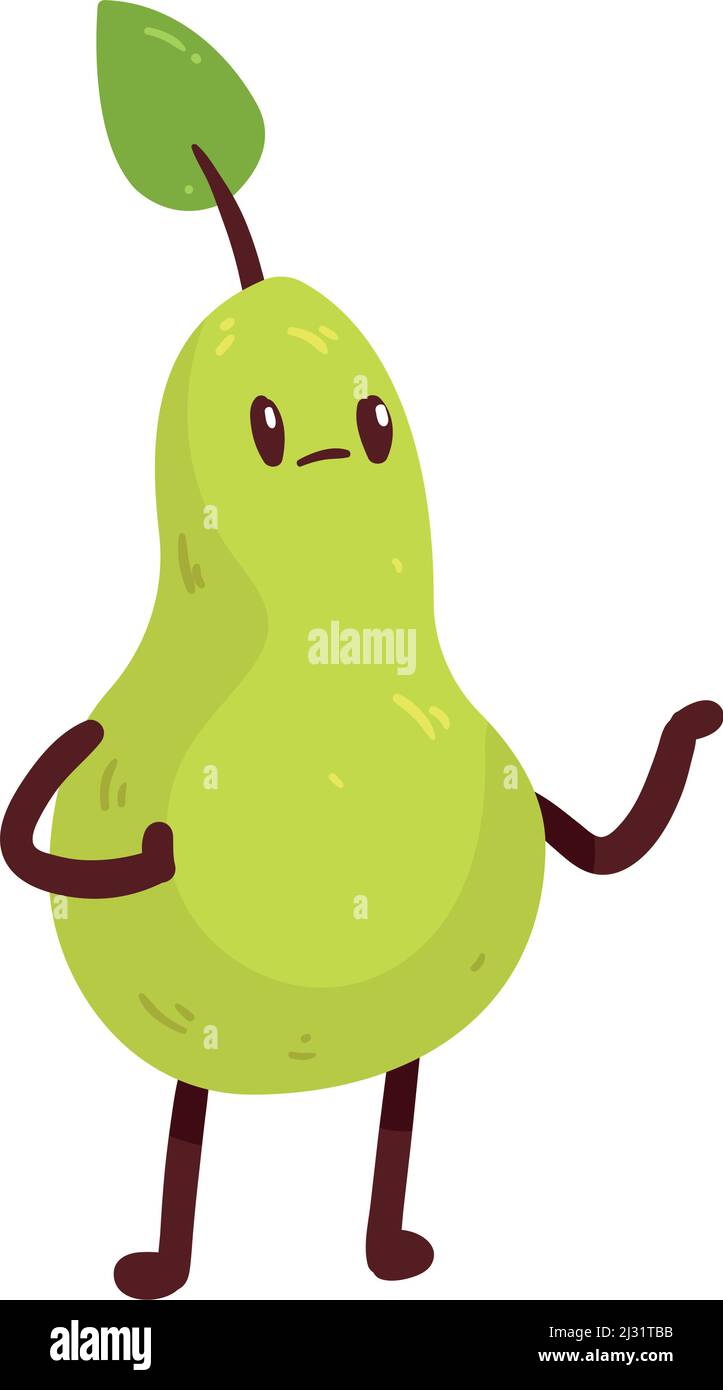 pear kawaii food Stock Vector Image & Art - Alamy