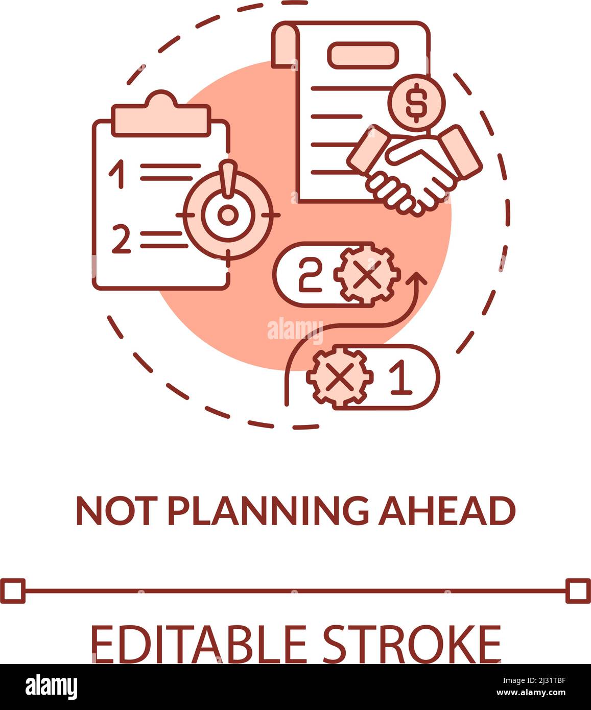 Planning ahead illustration Stock Vector Images - Alamy