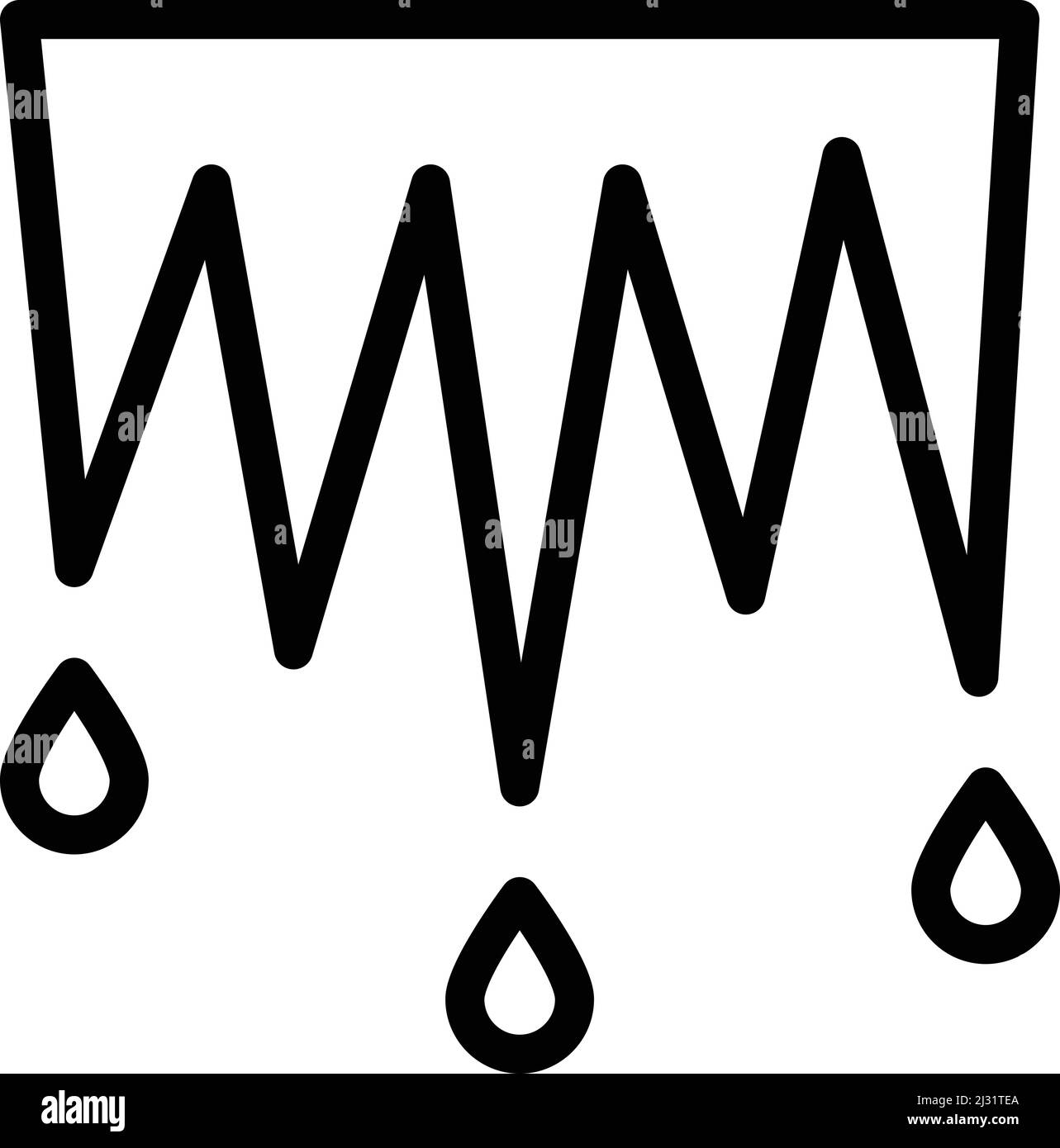 Icicles Vector Icon Design Illustration Stock Vector Image & Art - Alamy