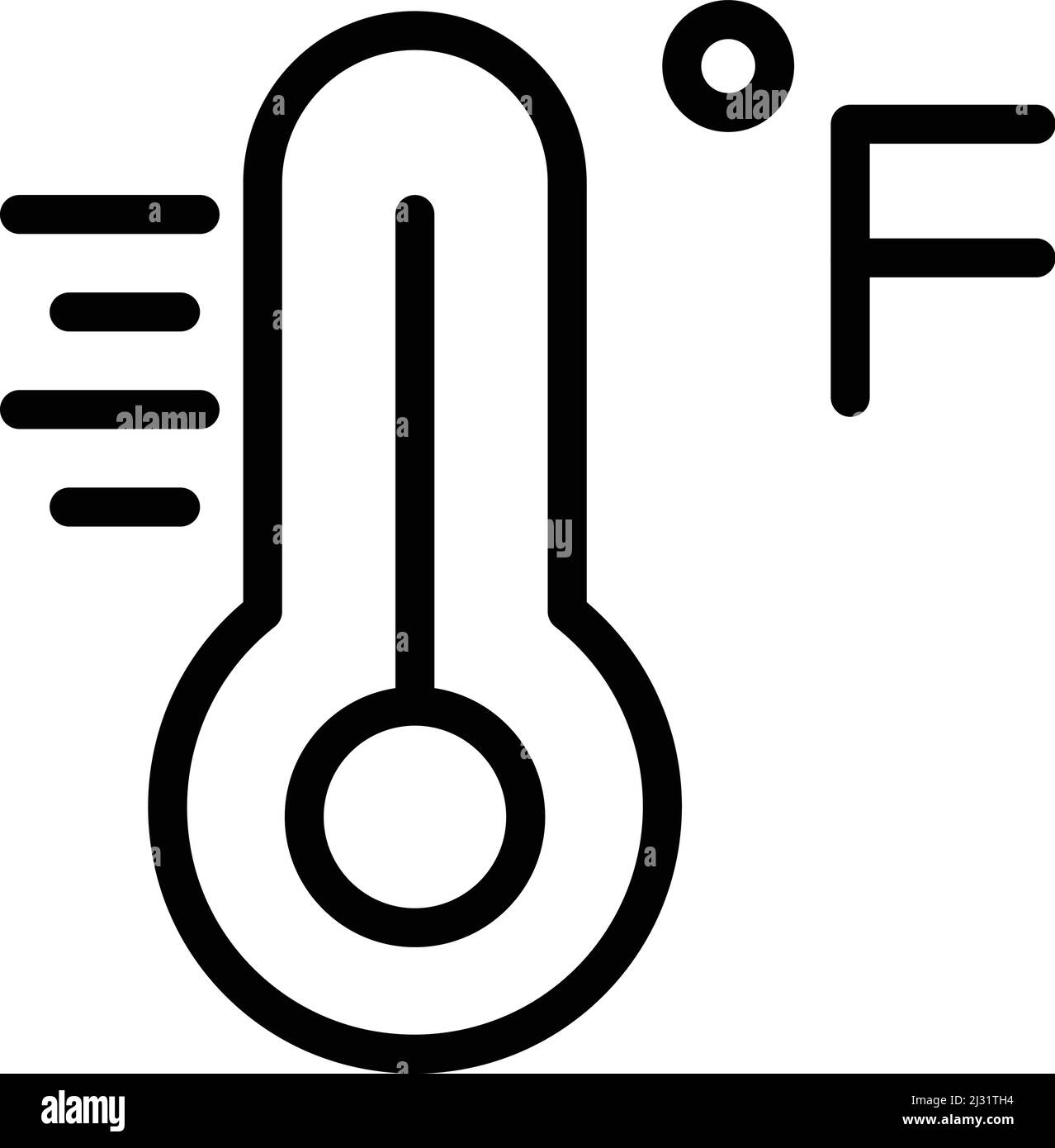 Fahrenheit Vector Icon Design Illustration Stock Vector Image & Art - Alamy