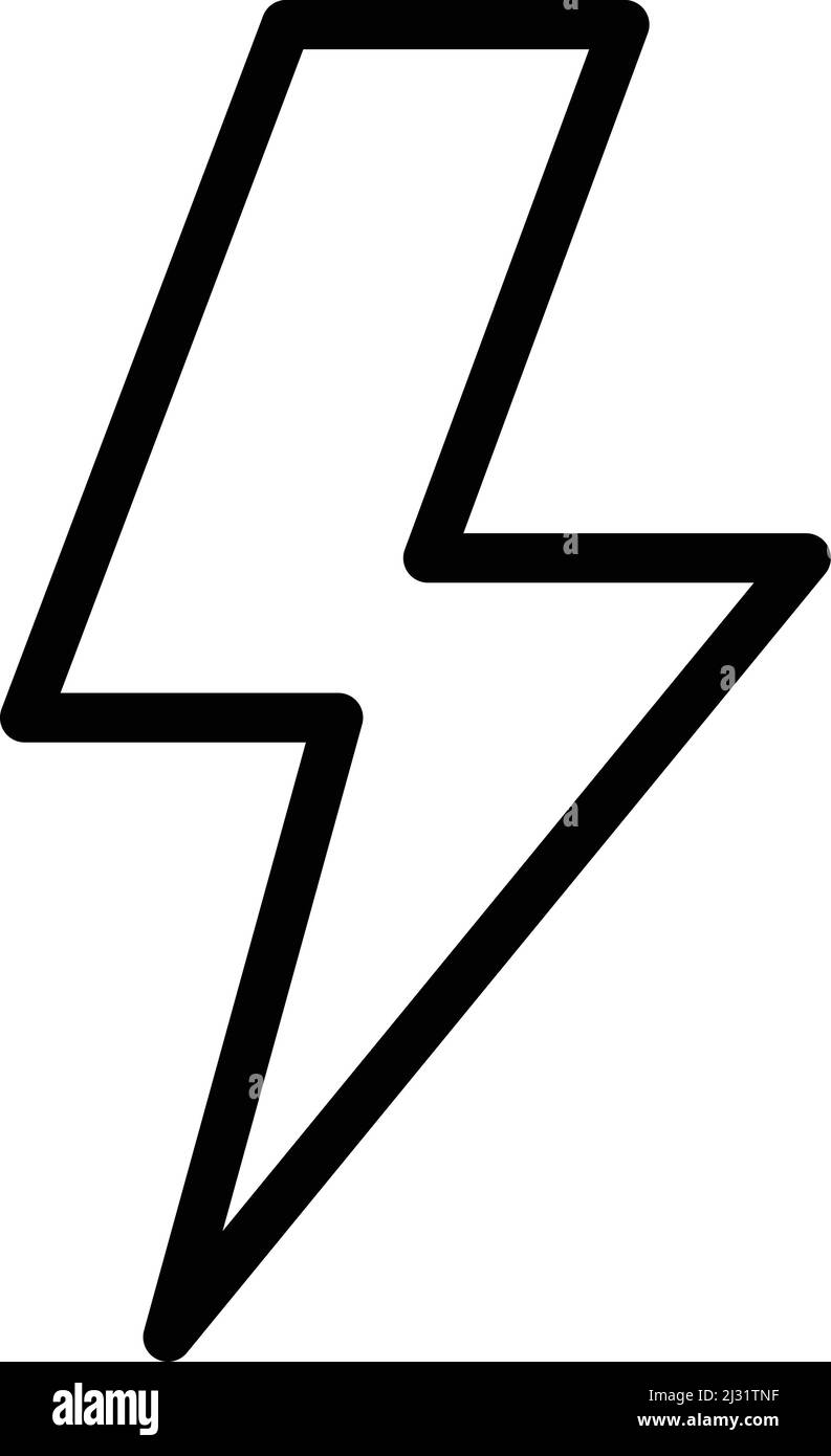 Lightning Vector Icon Design Illustration Stock Vector Image & Art - Alamy