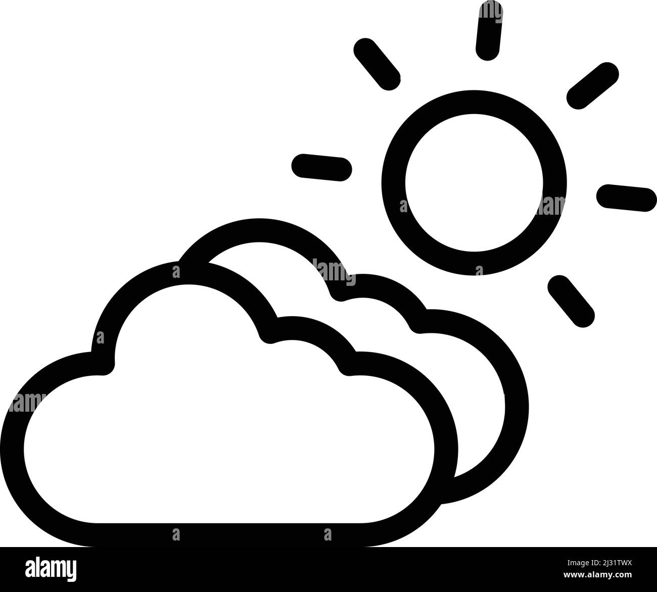 Cloudy Vector Icon Design Illustration Stock Vector Image & Art - Alamy