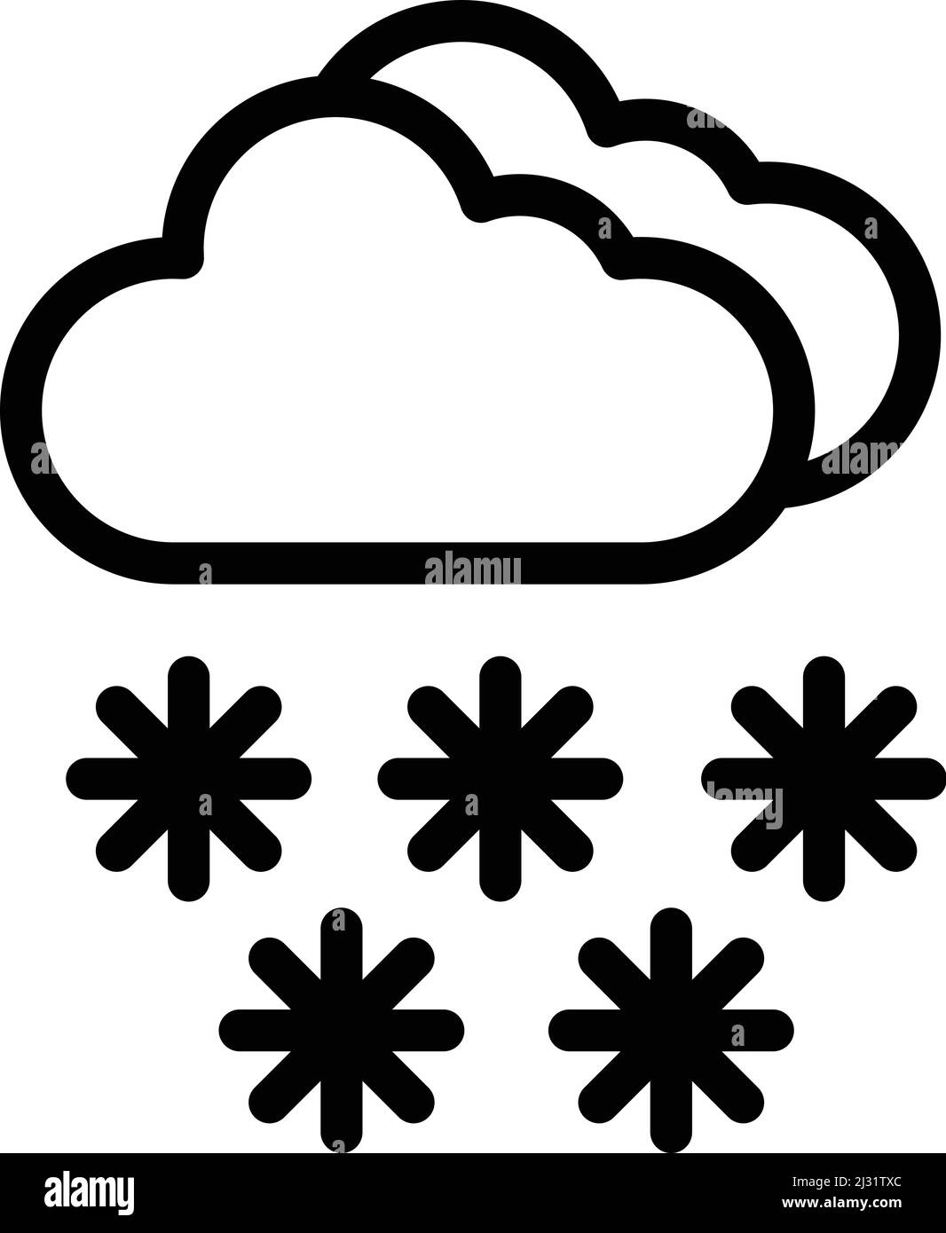 Snow Vector Icon Design Illustration Stock Vector Image & Art - Alamy