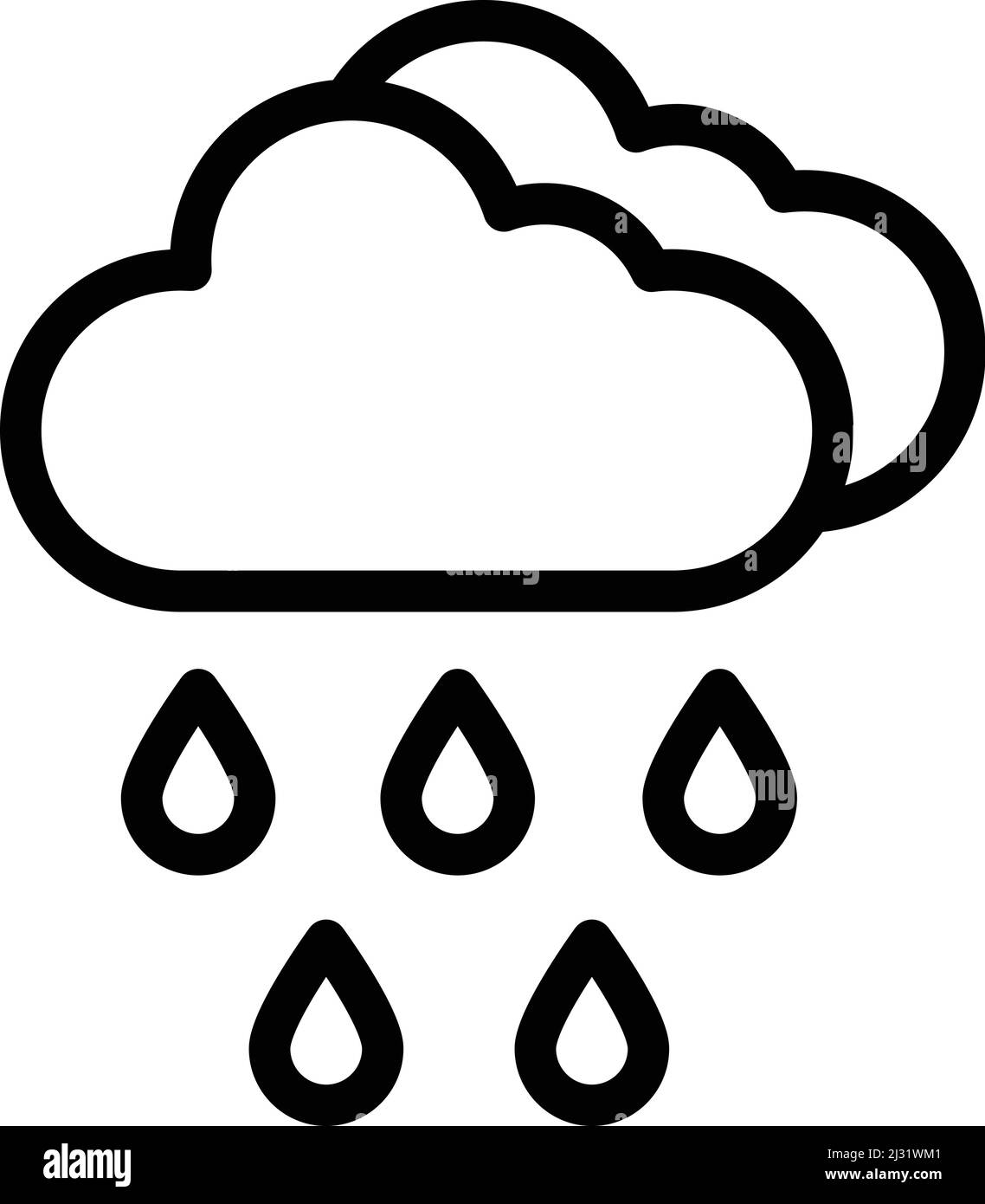 Rain vector vector vectors hi-res stock photography and images - Alamy