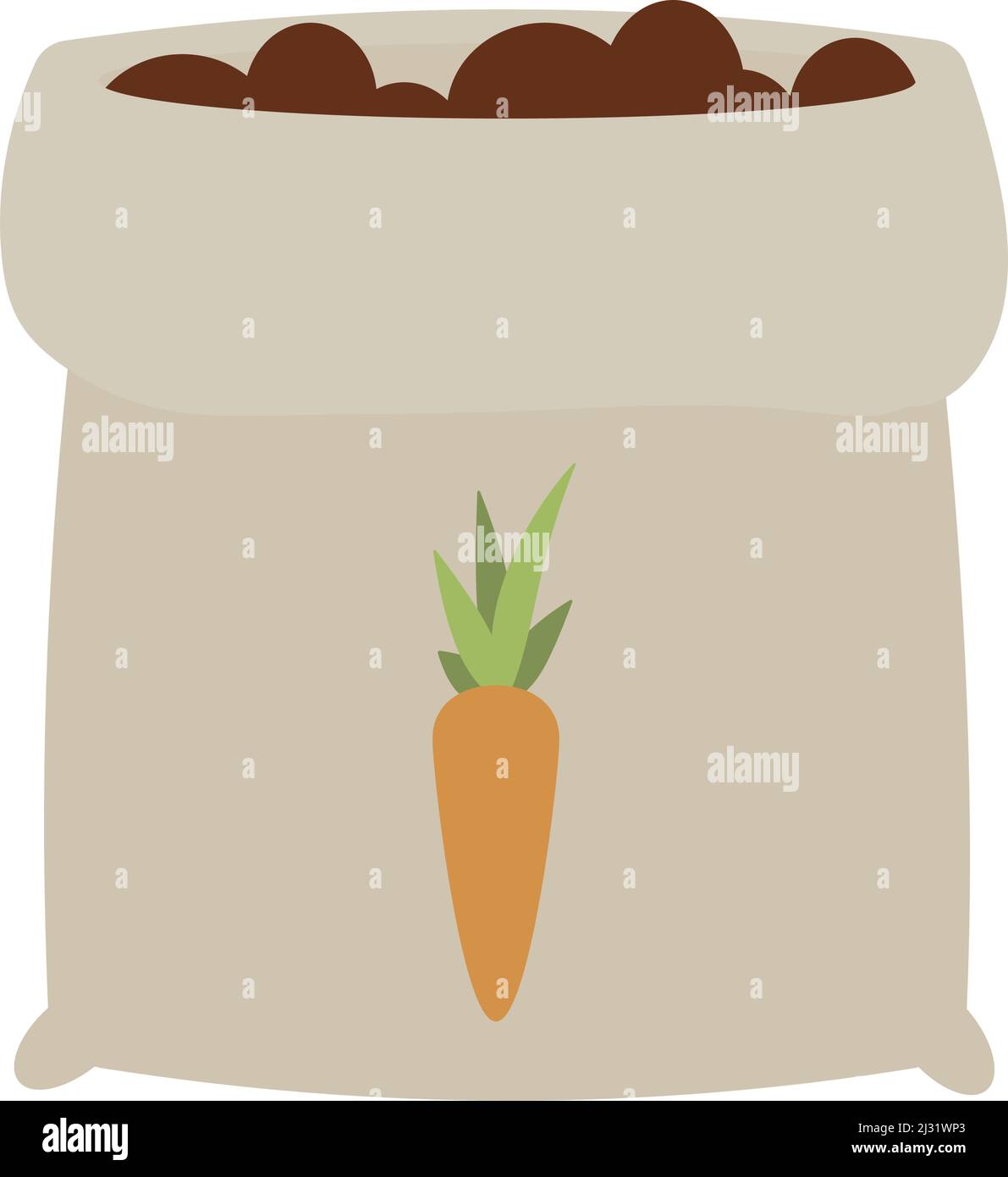 fertilizer sack with carrot Stock Vector Image & Art - Alamy