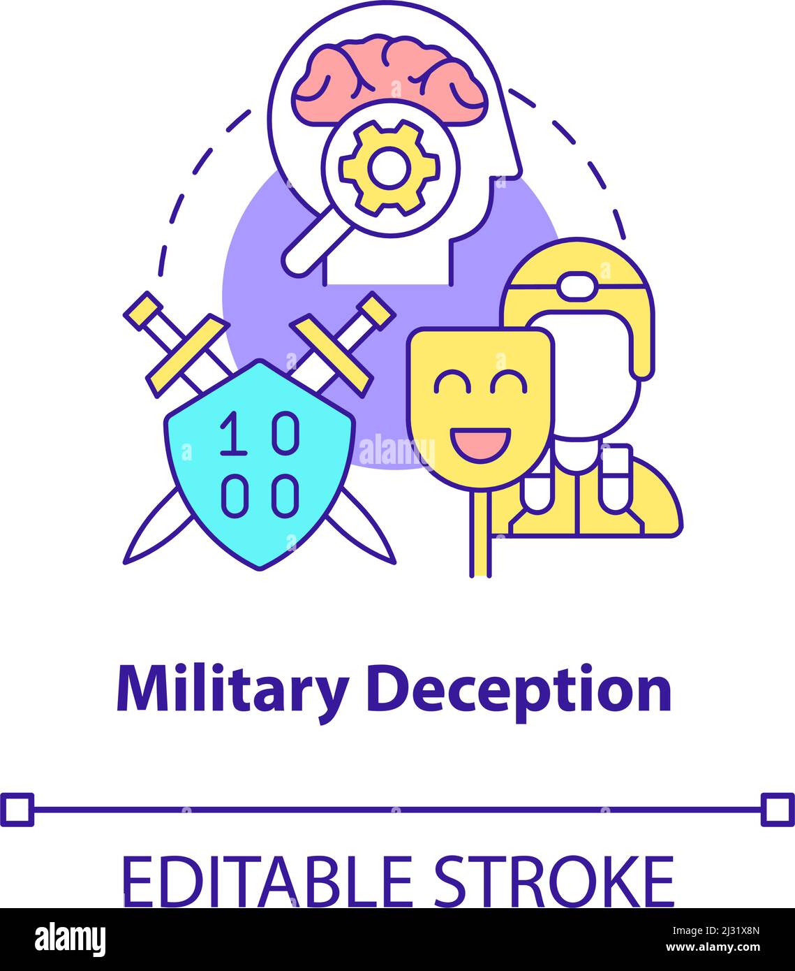 Military deception concept icon Stock Vector Image & Art - Alamy