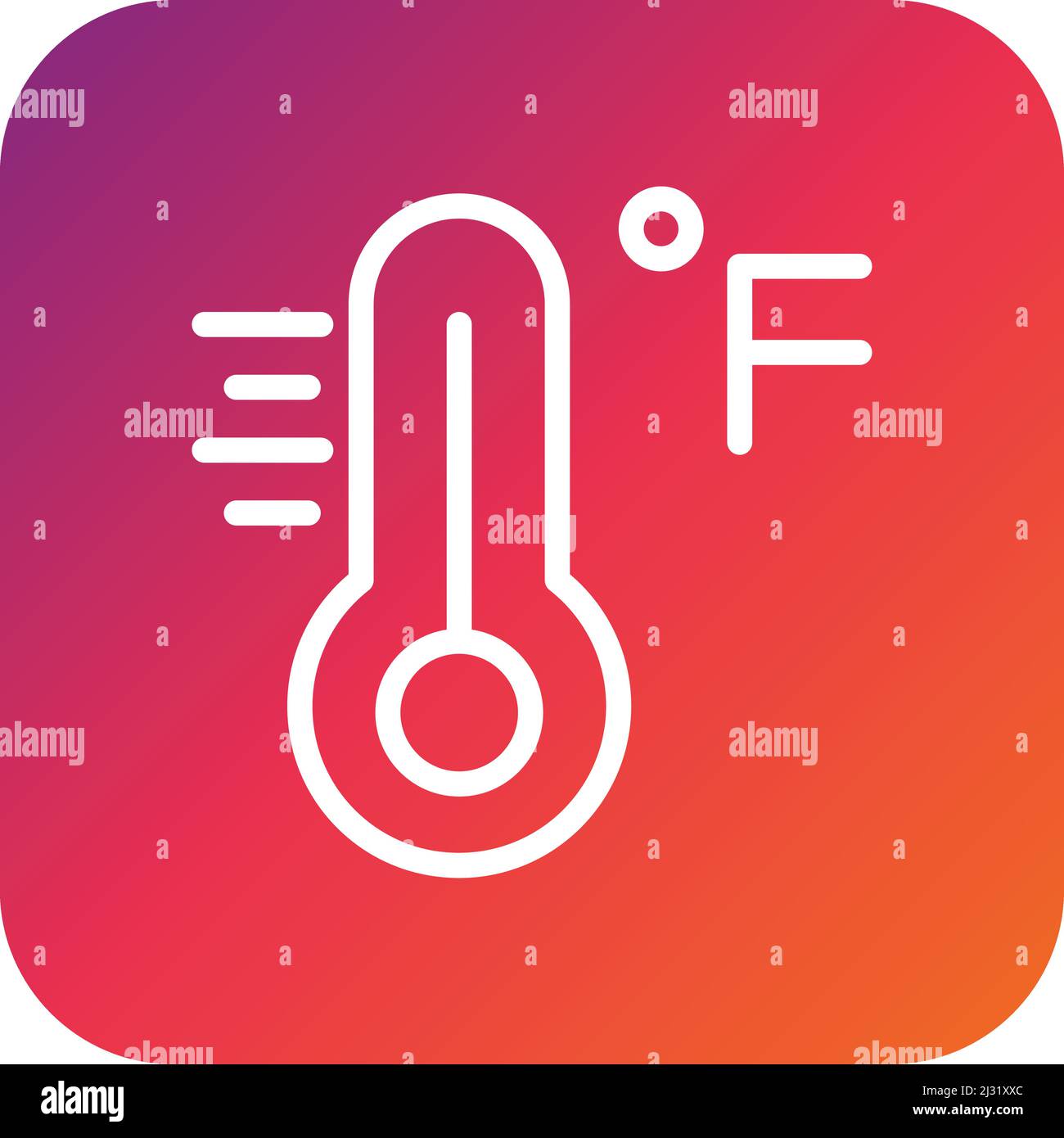 Fahrenheit Vector Icon Design Illustration Stock Vector Image & Art - Alamy